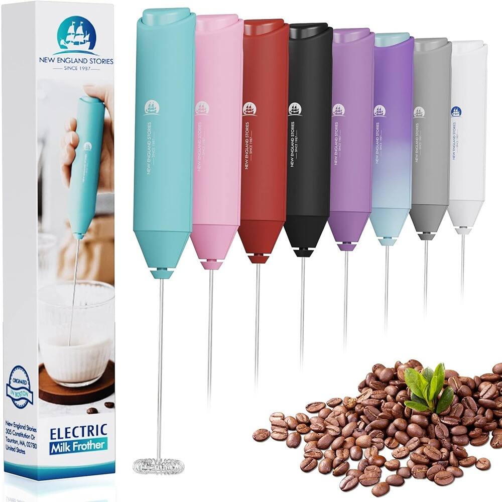ACJPR Powerful Milk Frother Handheld – Mini Whisk Drink Mixer Aqua E2 ...