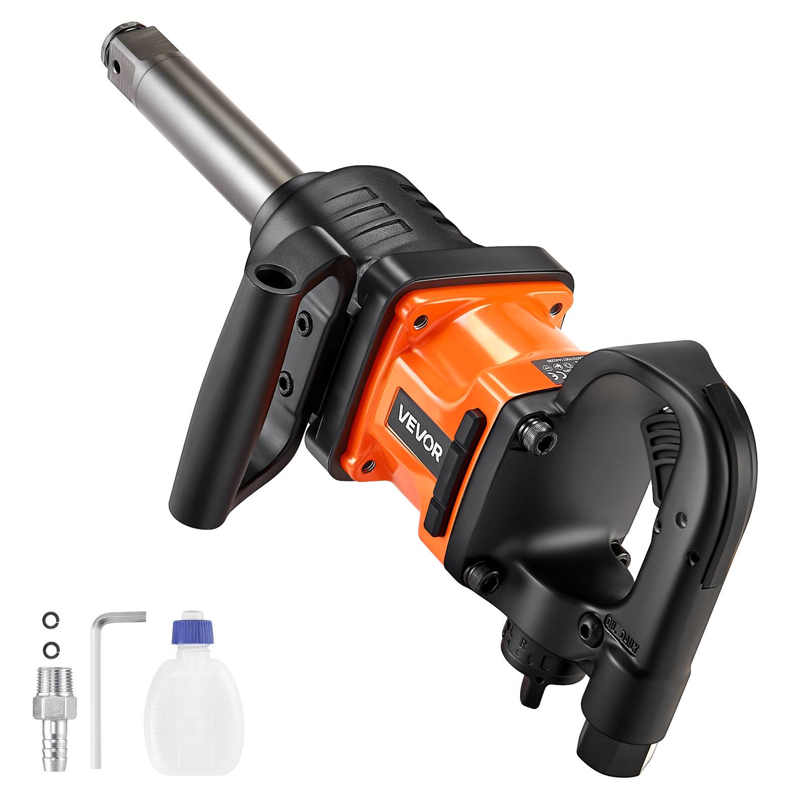 VEVOR 1 Inch Air Impact Wrench, Up to 1800 ft lbs Nut Busting Torque ...