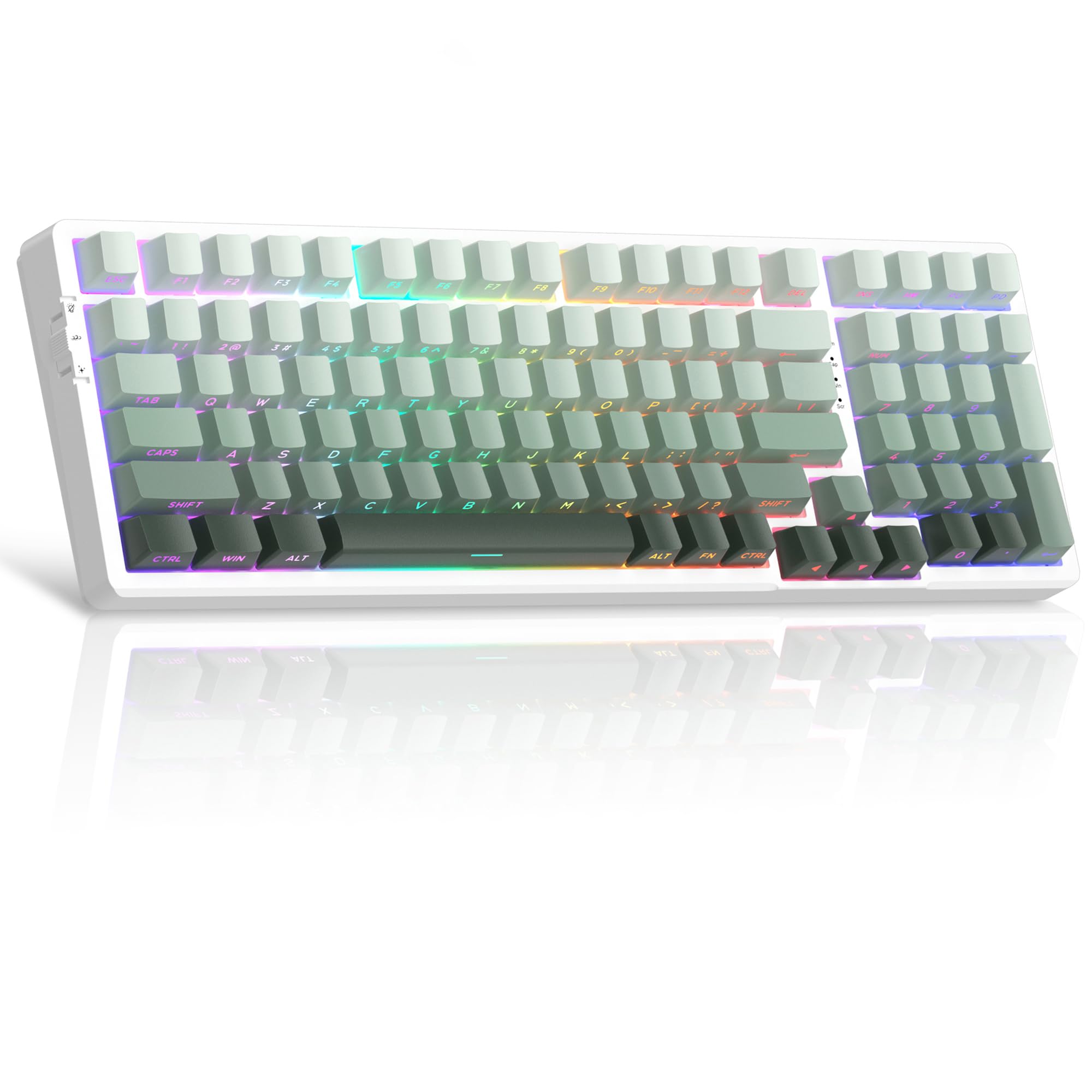 TECH SAFARI Light100 Wireless Creamy Gasket Structure Hot Swappable usb ...