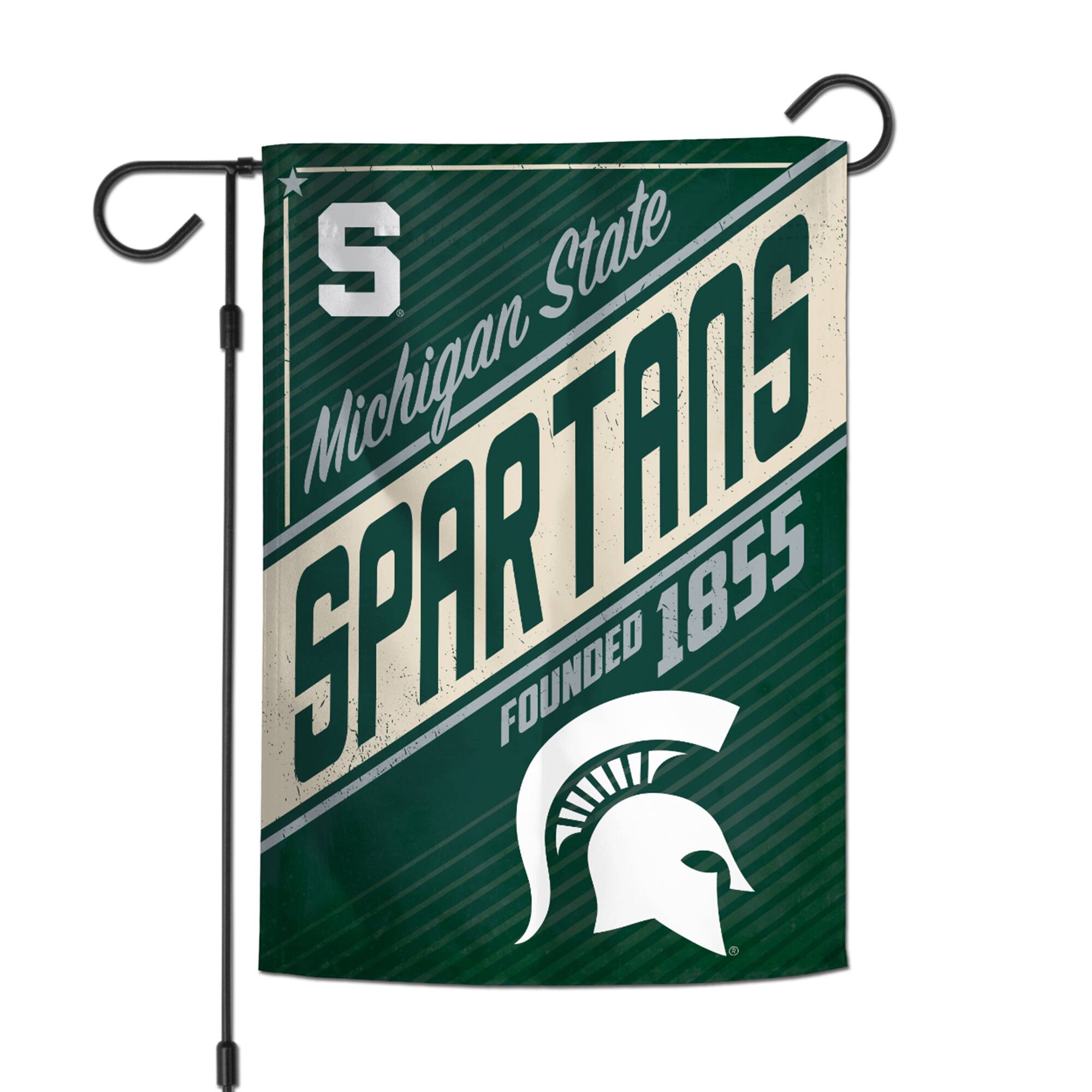 WinCraft Michigan State Spartans 12" x 18" Throwback Logo Double Sided ...