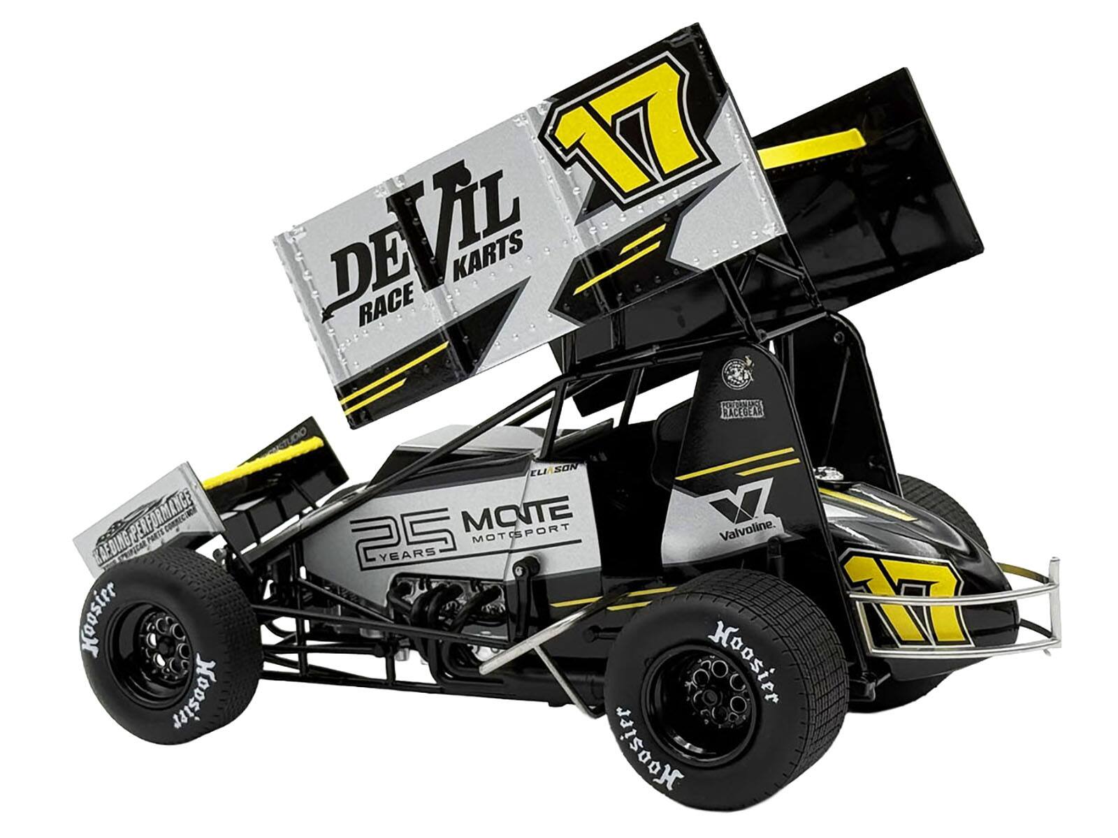 Winged Sprint Car #17 Cory Eliason "Devil Race Karts" Monte Motorsports ...