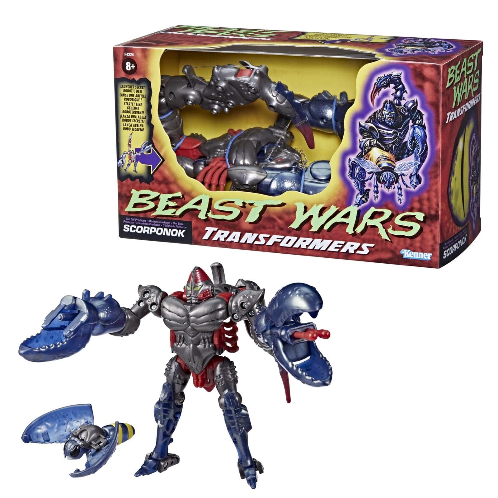 Hasbro Transformers Vintage Beast Wars Action Figure | Scorponok Blue ...