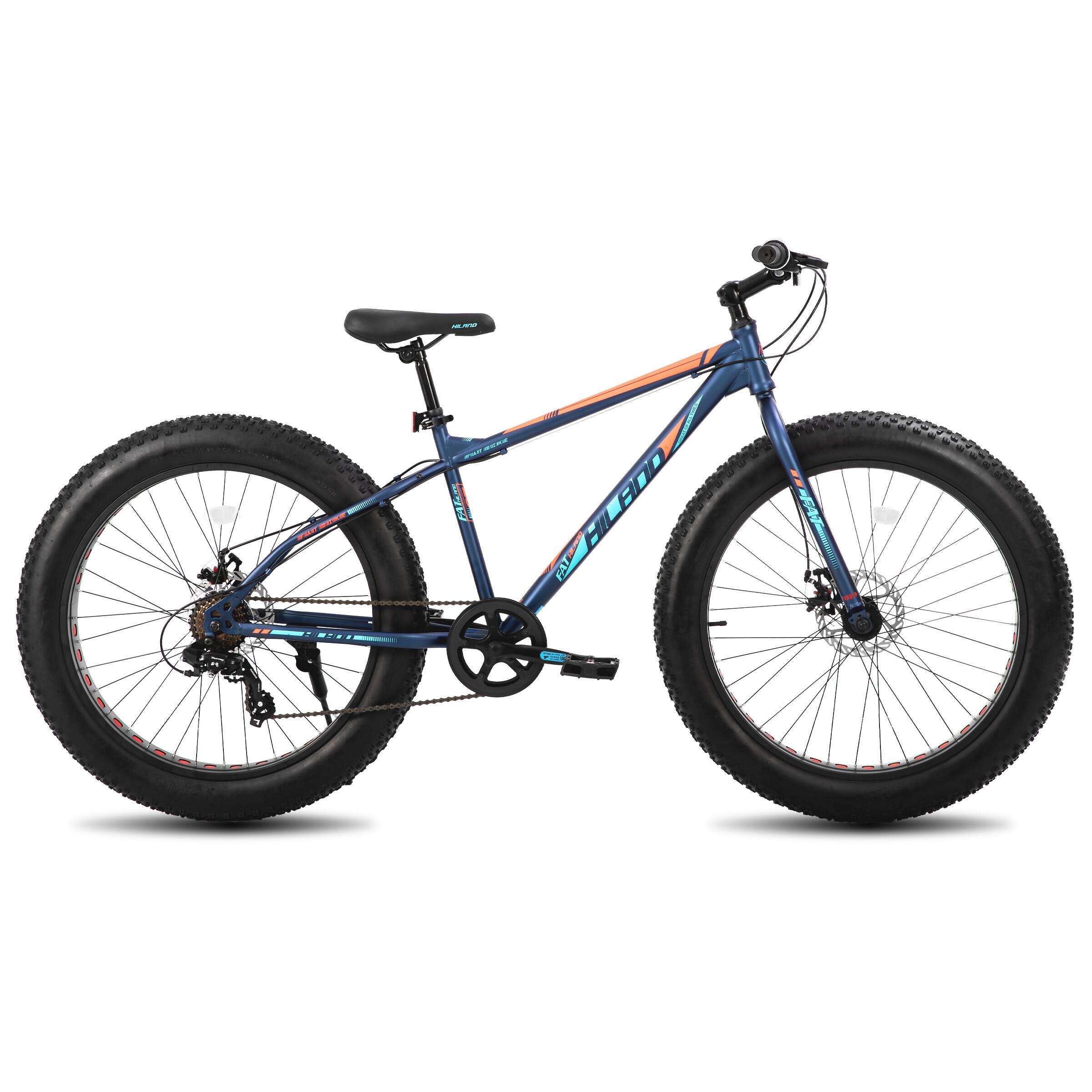 HILAND Roon 26" Fat Tire Mountain Bike 7 Speeds Snow Beach Bicycle Blue Roon - Best Buy