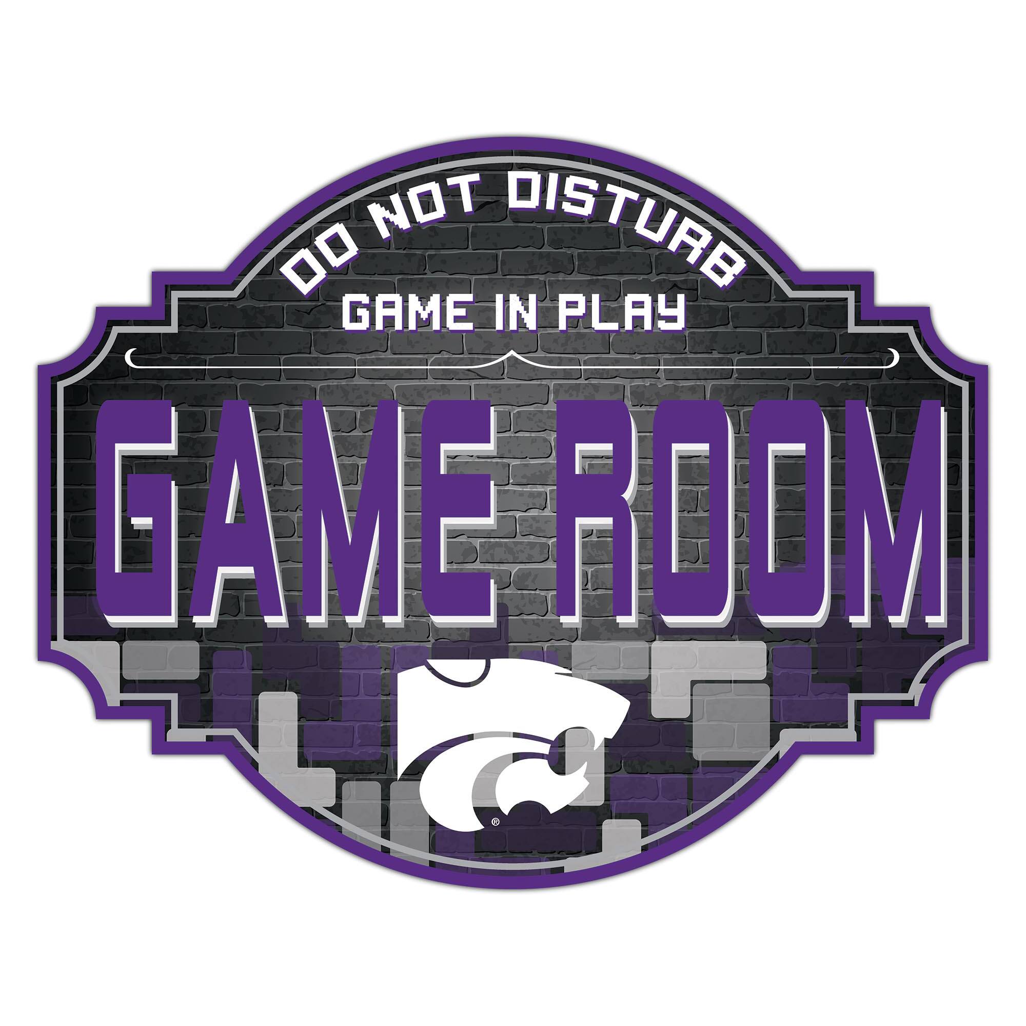 Fan Creations Kansas State Wildcats 12'' Game Room Tavern Sign ...