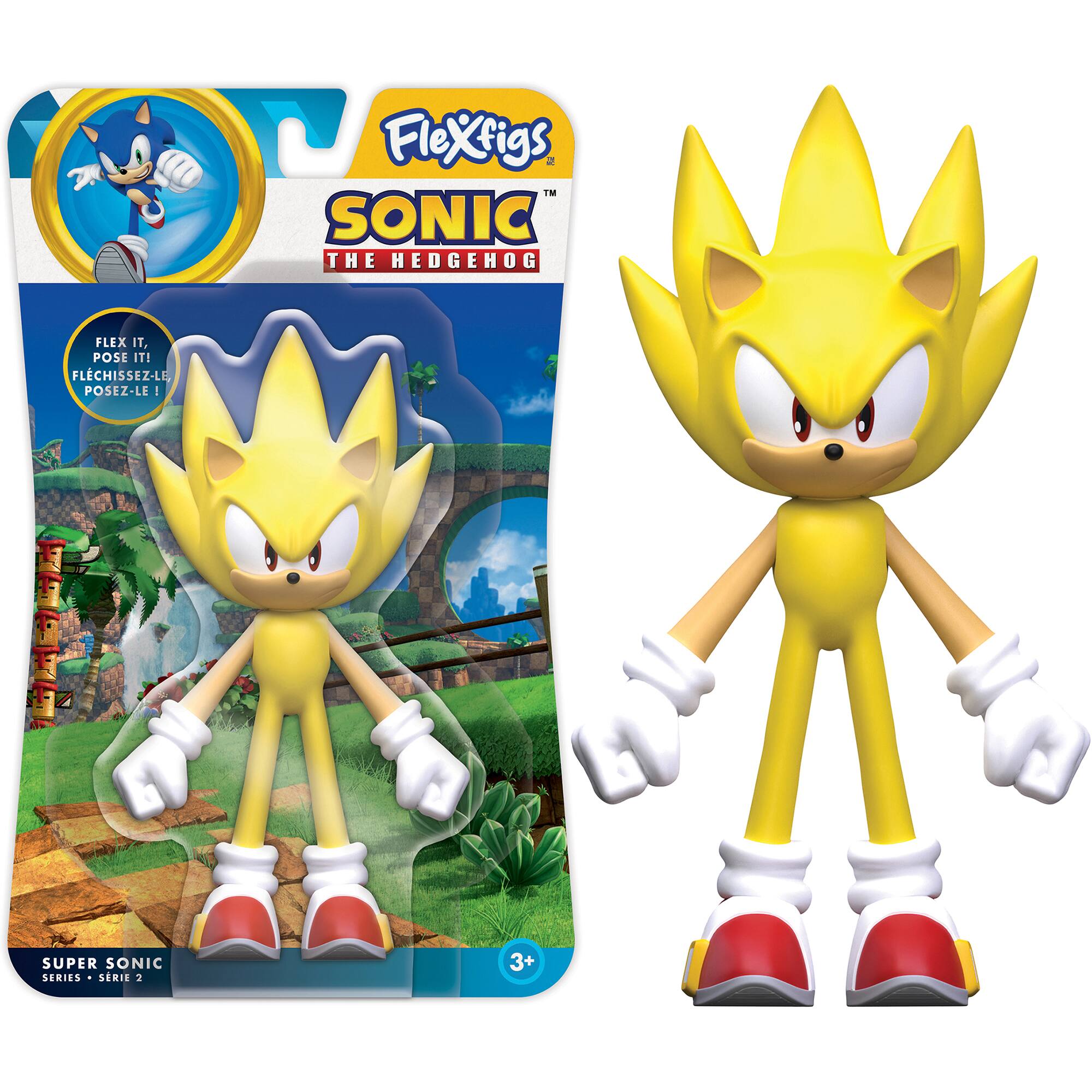 Best Buy: TCG Toys FleXfigs: Super Sonic & Shadow 2 Character Pack Ages ...