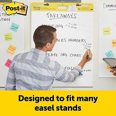 Post it Super Sticky Wall Easel Pad, 20" x 23", 20 Sheets/Pad, 2 Pads ...