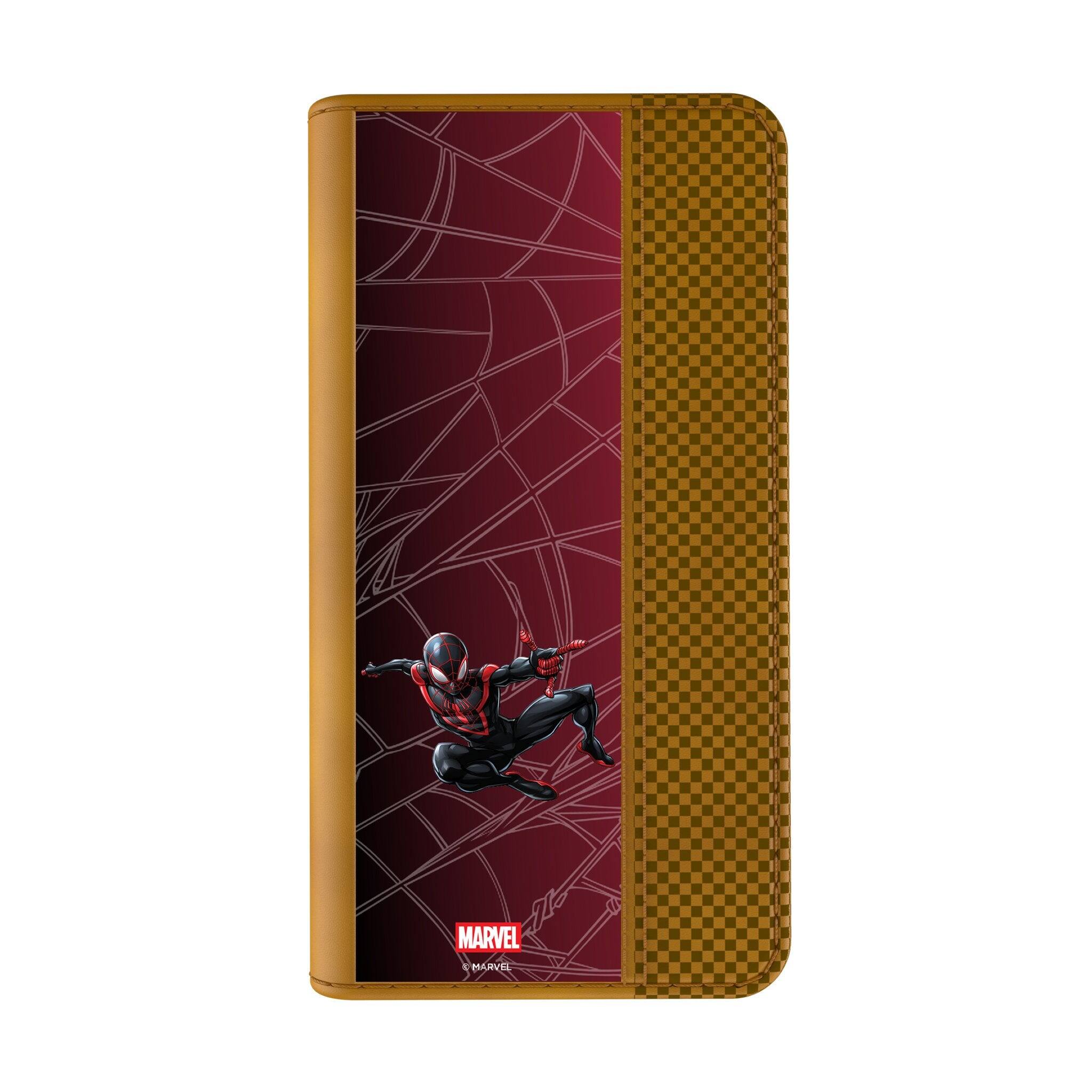 Keyscaper Marvel MechLine Folio Phone Case Apple iPhone 16 Pro Miles ...