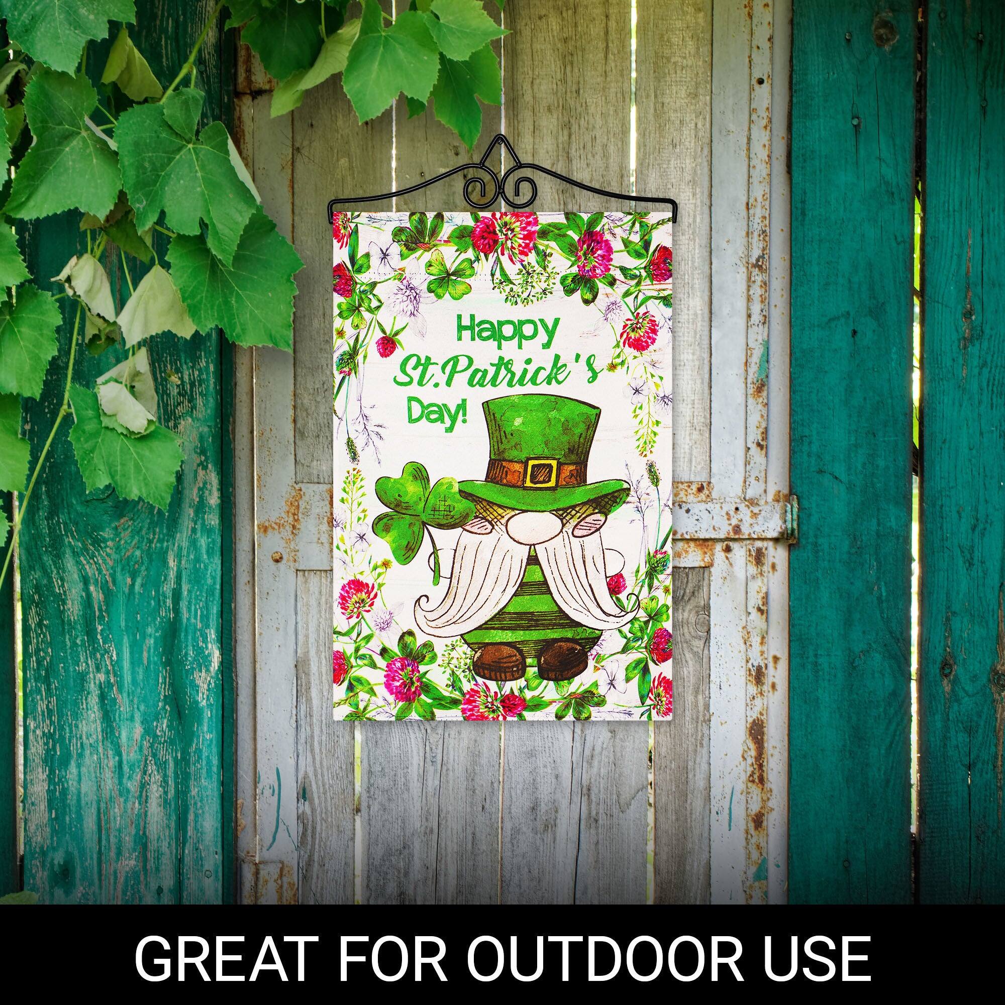 G128 Garden Flag Hanger 14.2 in with 12 x 18 in Double Sided Blockout ...