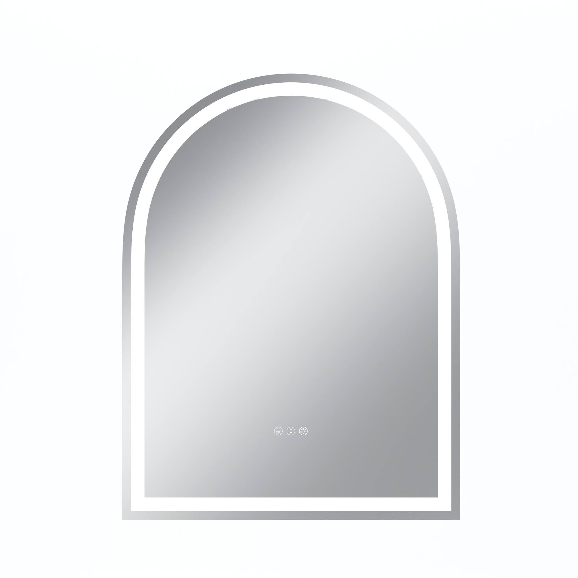 Boyel Living 30 x 40 in Rectangle Aluminum Frame Arched Mirror with ...