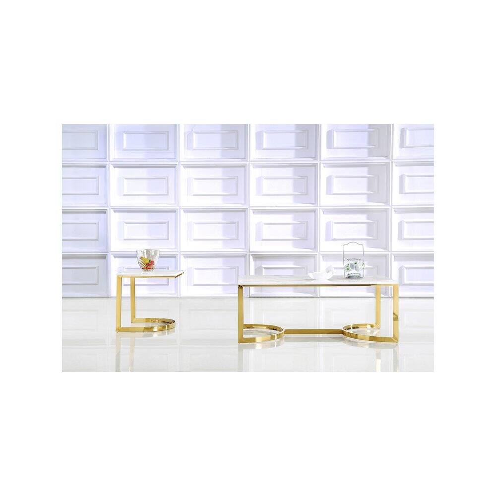 Meridian Furniture London Coffee Table Gold 217-C - Best Buy