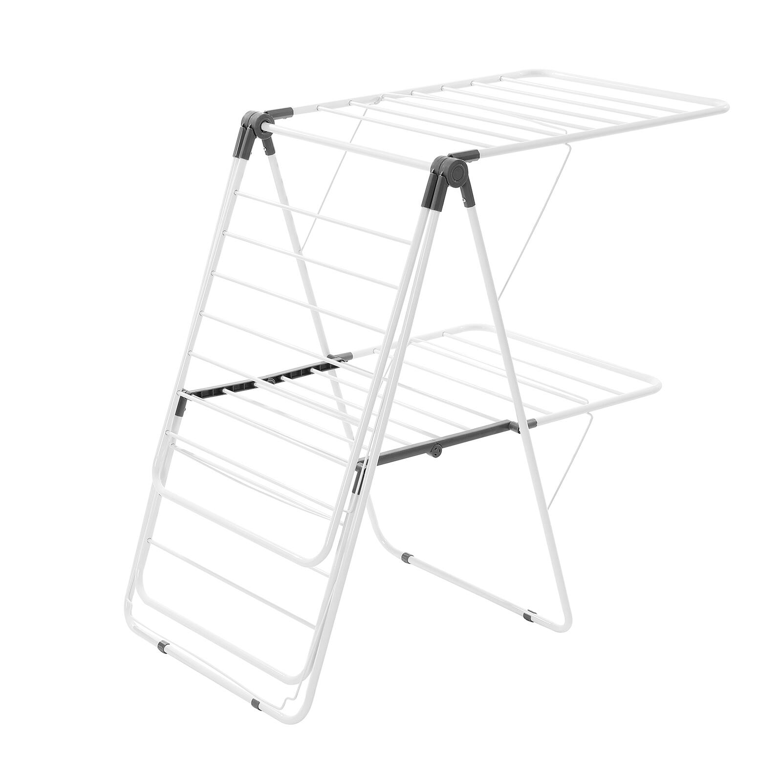 VEVOR Clothes Drying Rack, 2 Tier Foldable Laundry Dryer Rack with Sock ...