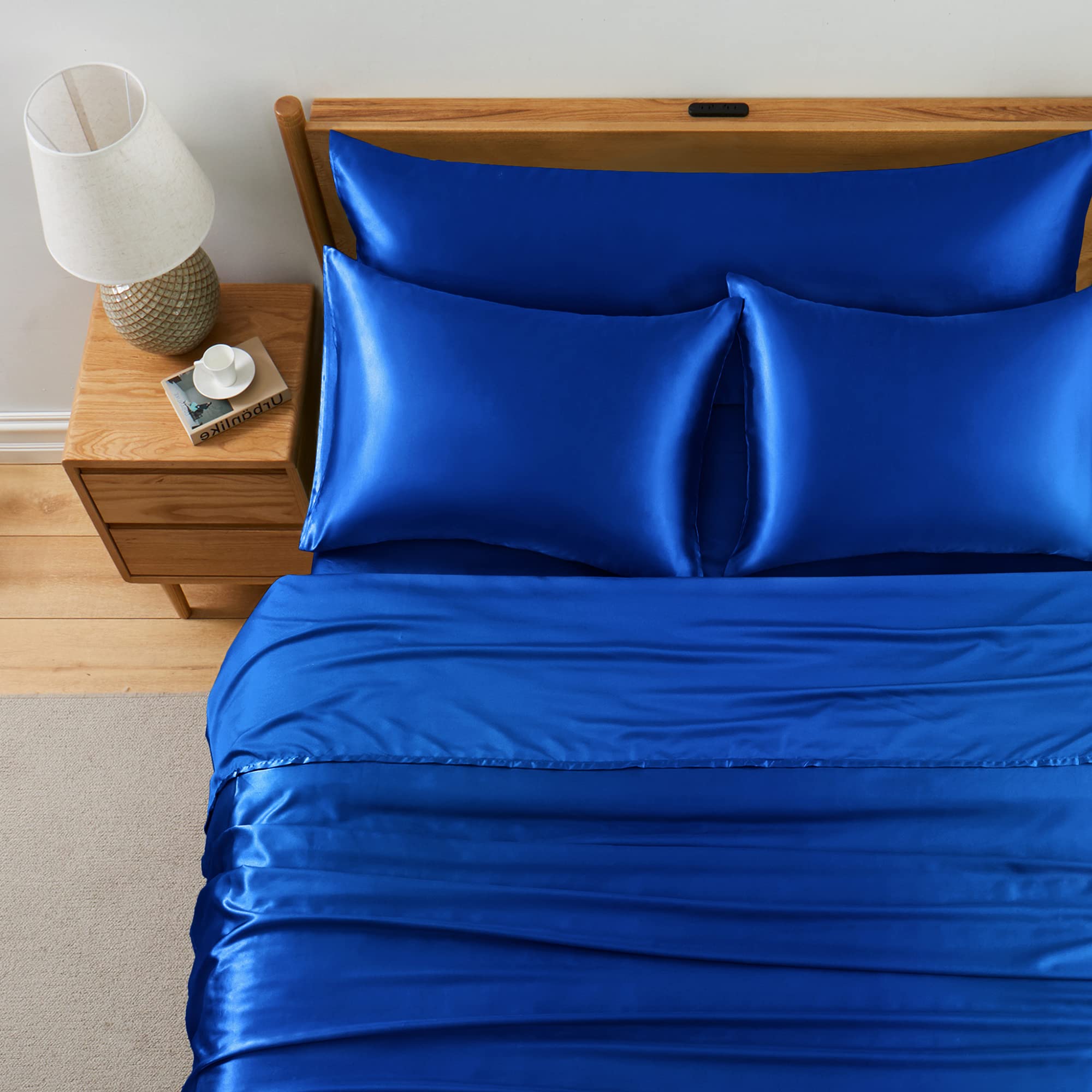 Dapper Styles Silky Satin Sheets Set Bed Royal Luxury Bedding Sets ...