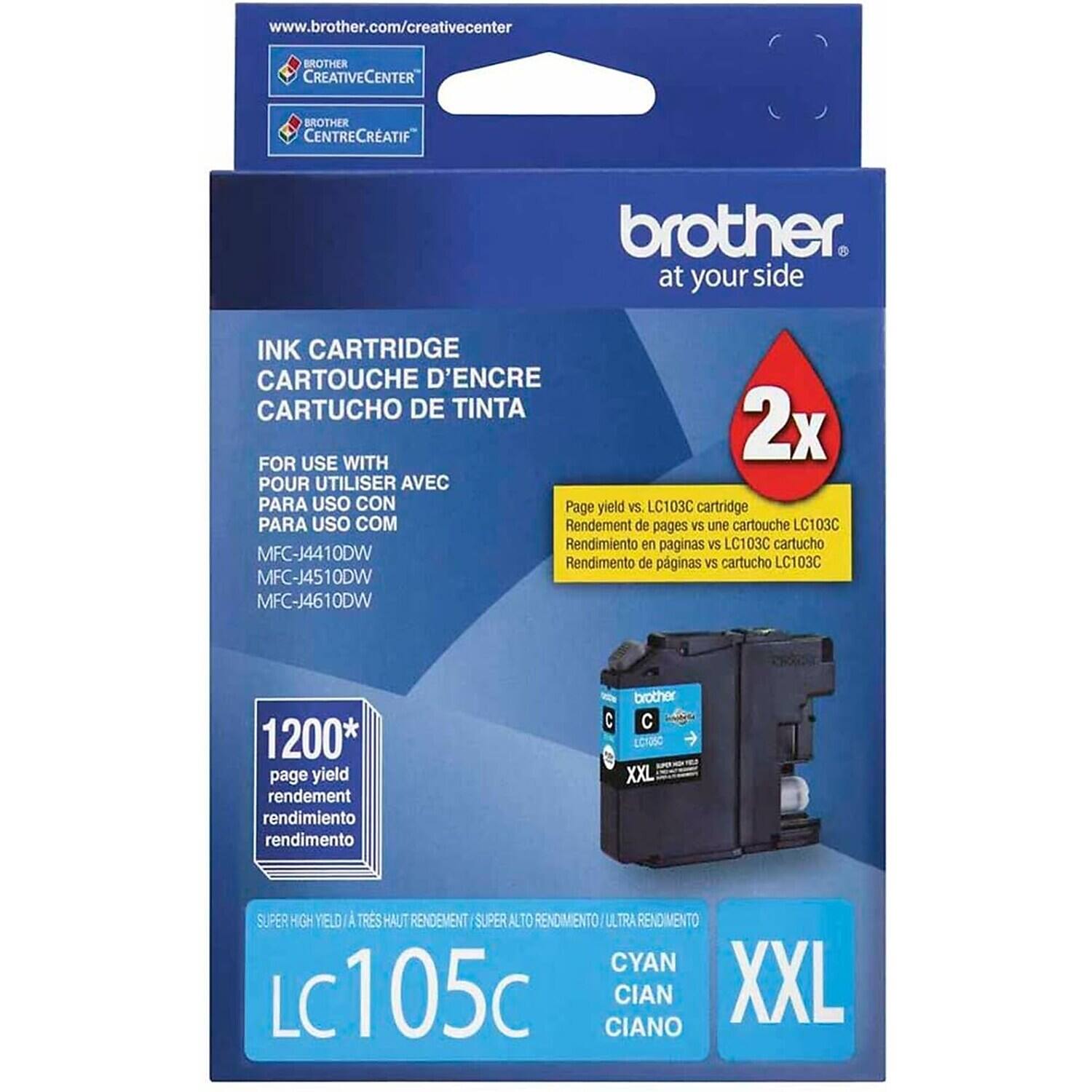 Brother LC105C Extra High Yield Ink Cartridge Cyan LC105C - Best Buy