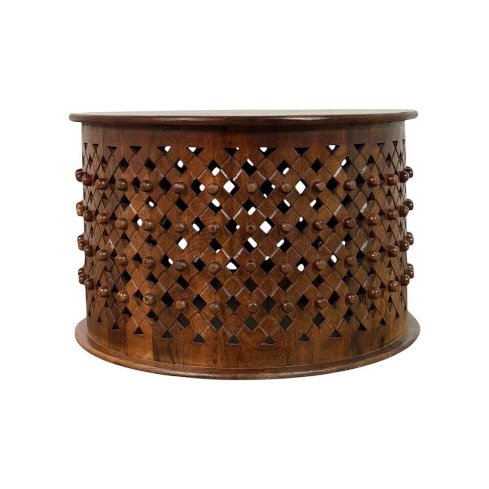Carolina Chair & Table Artisan 30" Lattice Weave Mango Wood Coffee ...