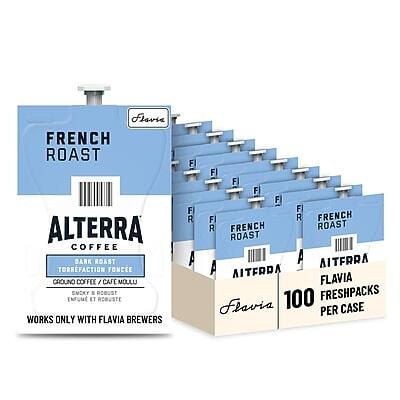 Alterra French Roast Coffee Flavia Freshpacks, Dark Roast, 100/Carton (MDRA184) MDRA184 - Best Buy