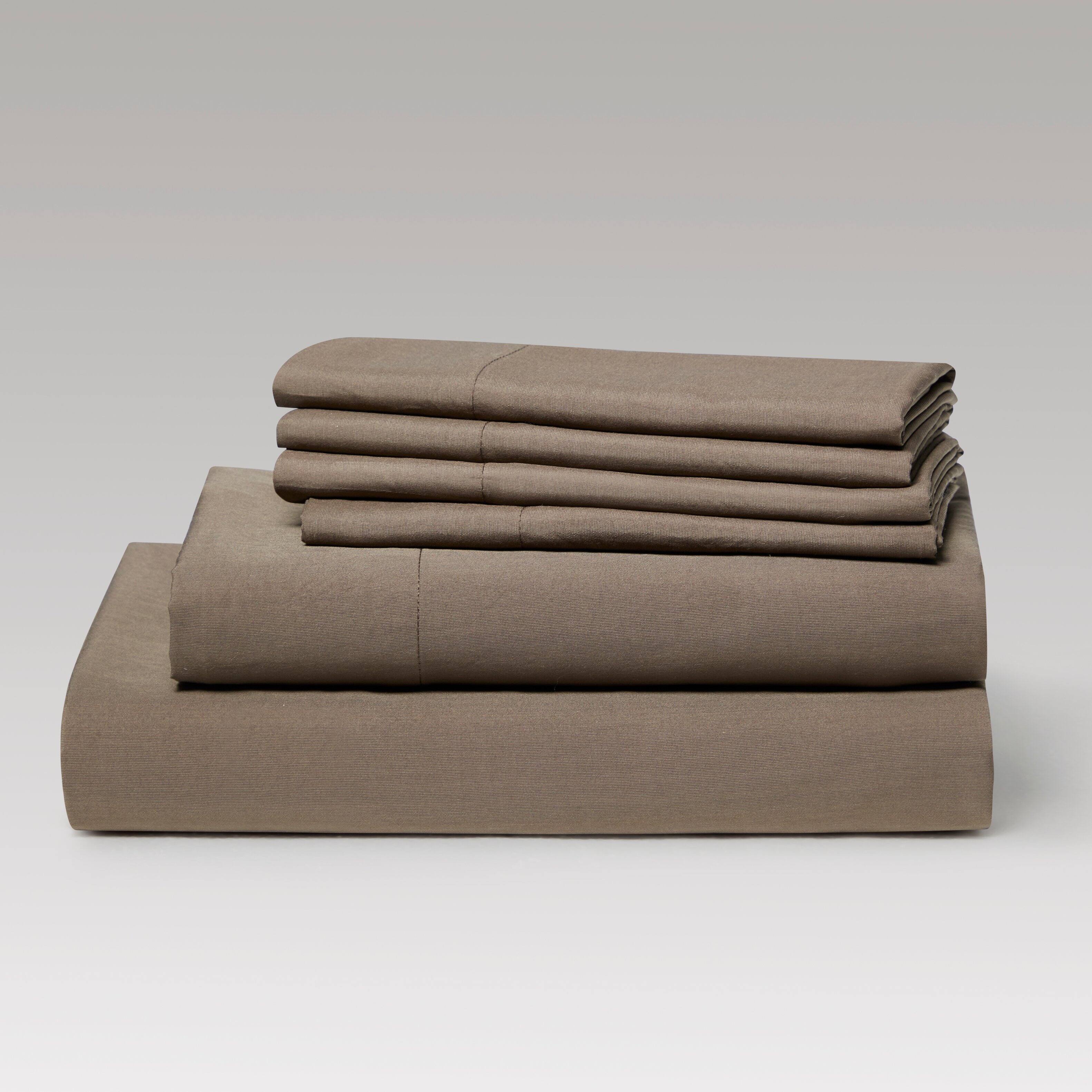 Kathy Ireland Bamboo Cooling 6 Piece Sheet Set Taupe 1240 - Best Buy