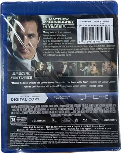 The Lincoln Lawyer BLU RAY [Standard] - Best Buy