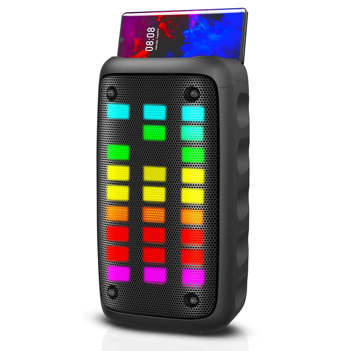 RCA Disco 203 RGB Wireless Party Speaker with Dual 3" Woofers & LED ...