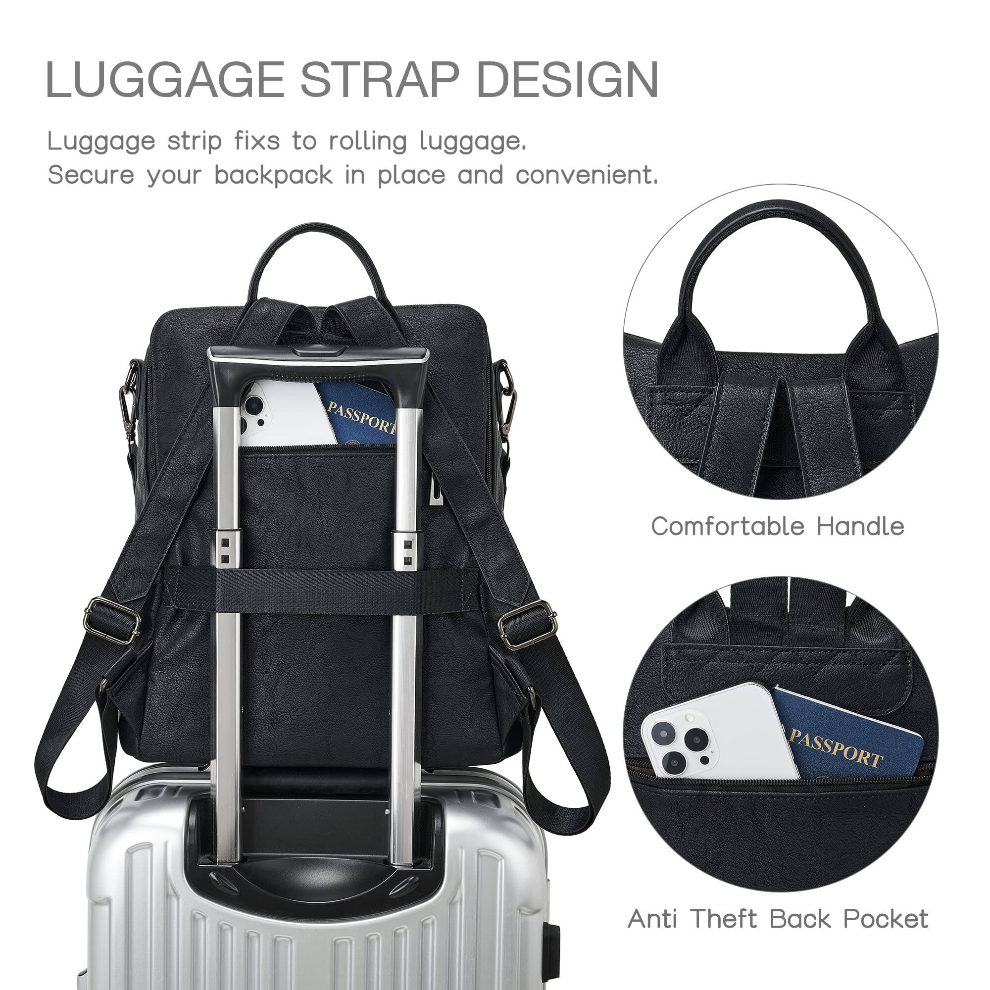 Live At Space Backpack Purse For Women Leather Fashion Designer Travel ...