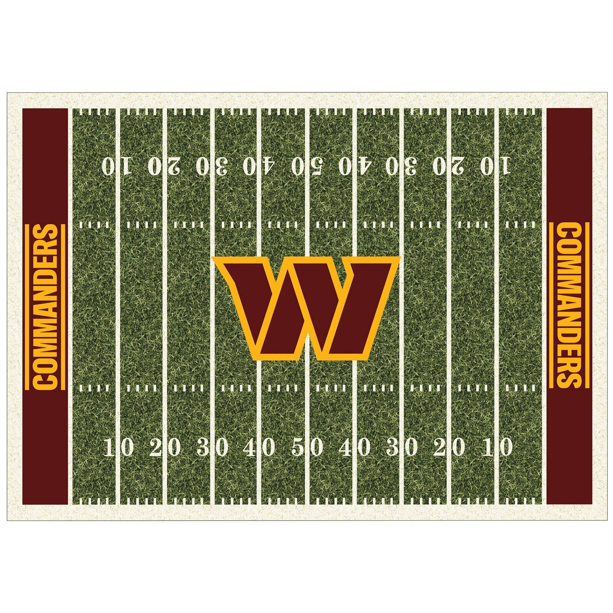 Imperial Washington Commanders 7'8'' x 10'9'' Home Field Rug Multicolor ...