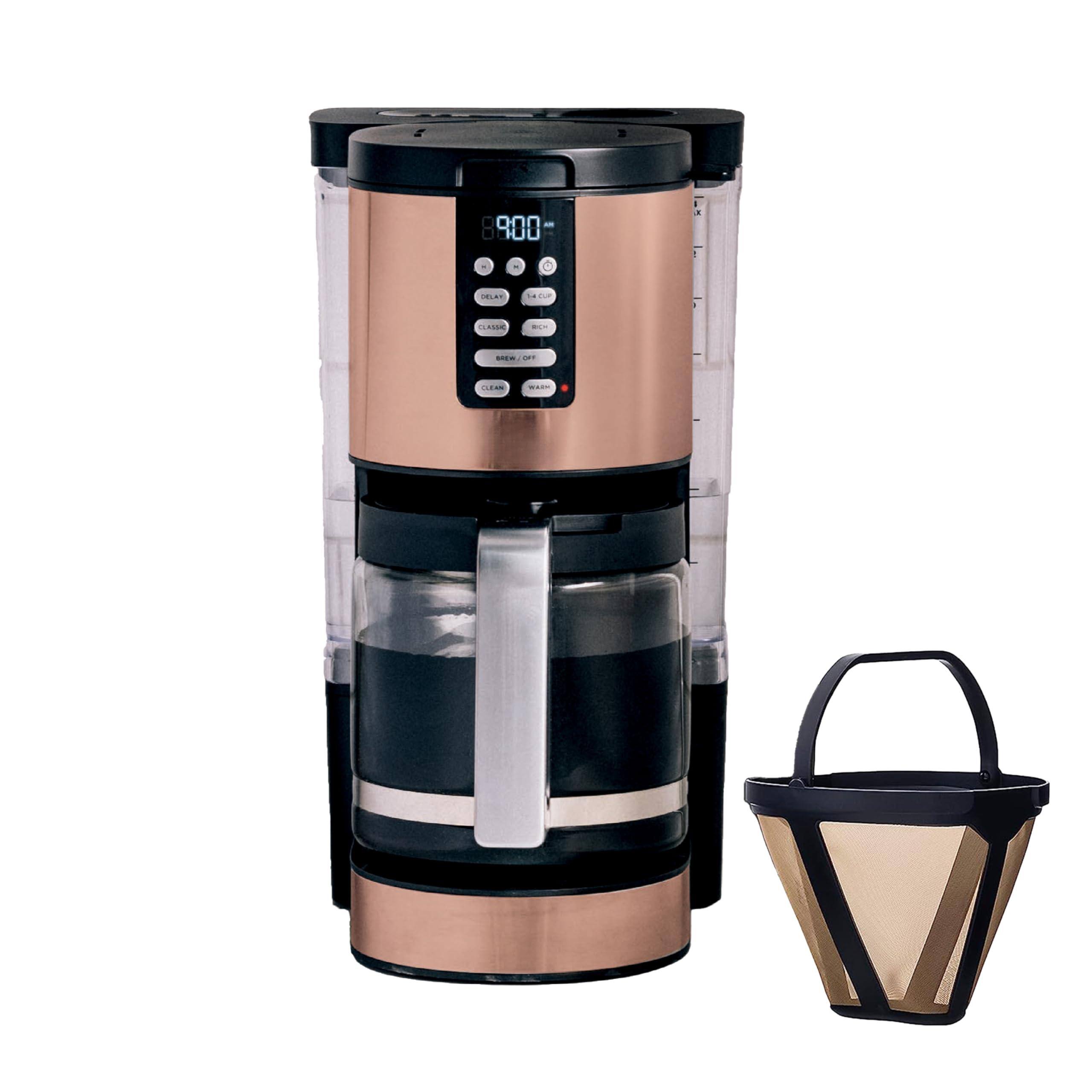 Dapper Styles | Coffee Maker 14 cup Glass Carafe Includes Adjustable ...