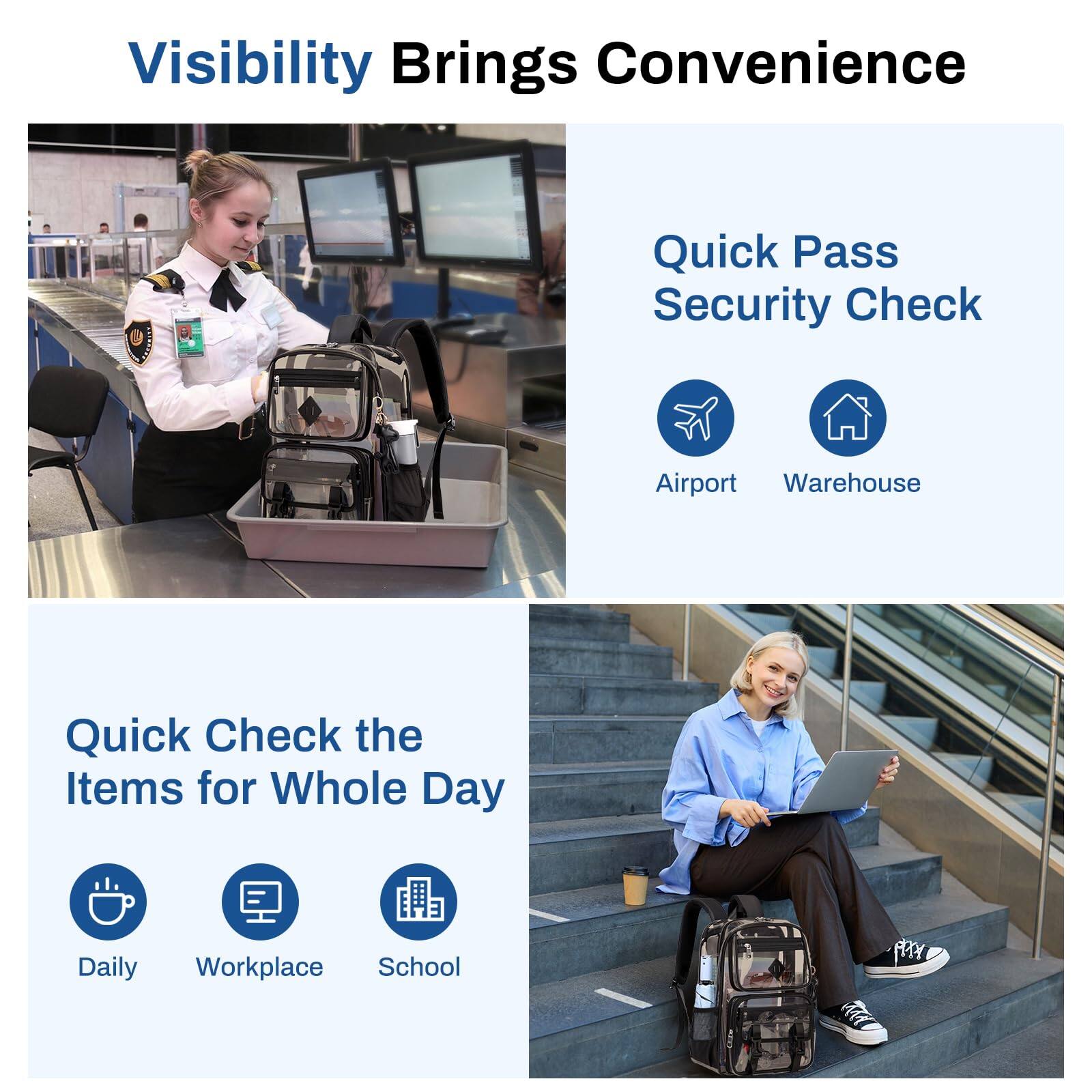 Live At Space Clear Backpack For School Pvc Bookbag Heavy Duty ...