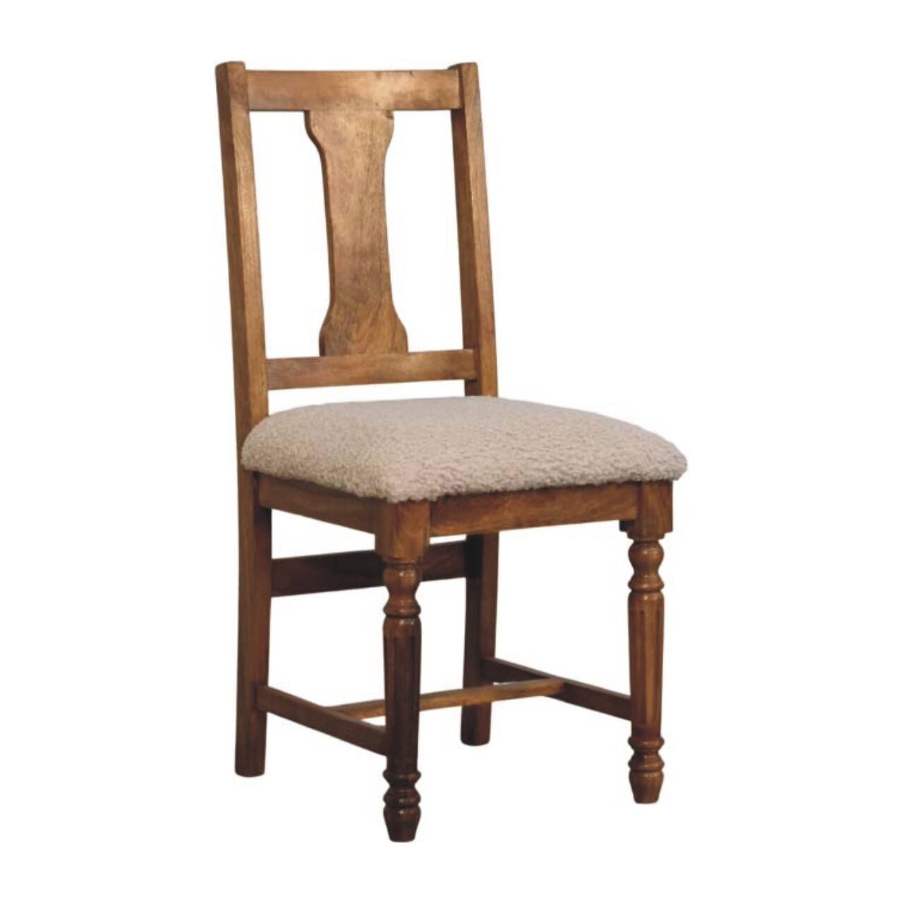 Artisan Furniture Writing Chair with Turned Legs, Upholstered, Brown ...