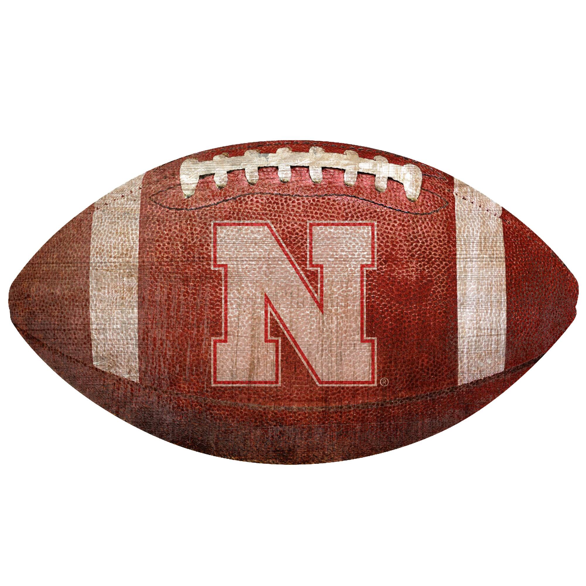 Fan Creations Nebraska Huskers 12'' Football Sign Multicolor 3474997 ...