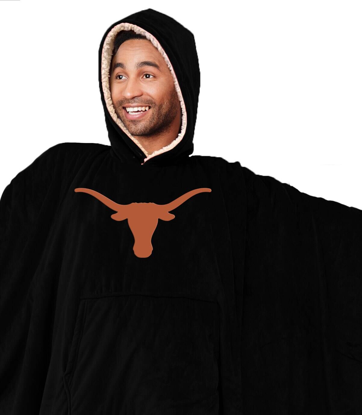 Pegasus Texas Longhorns 60" x 80" Logo Patch Team Color Bloncho with ...