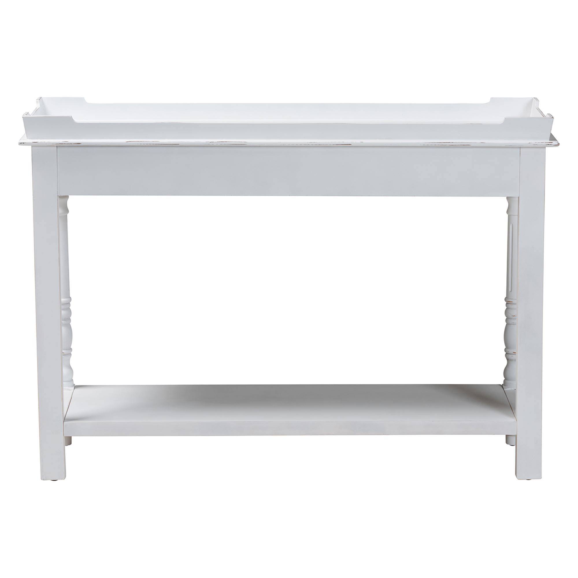 Baxton Studio Rafferty Distressed Console Table Vintage Inspired Accent ...