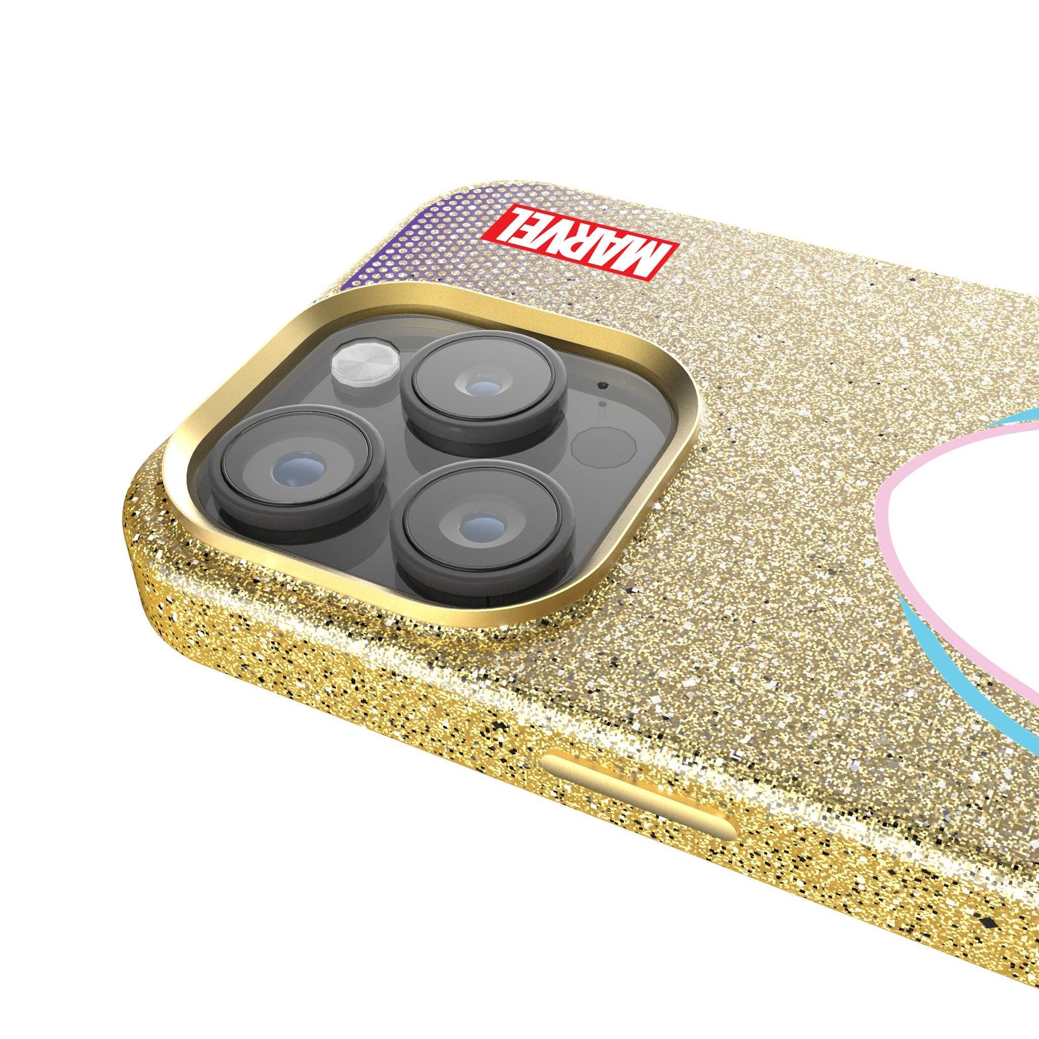 Keyscaper Marvel Grid Gold Bling Phone Case Apple iPhone 15 Pro Max ...