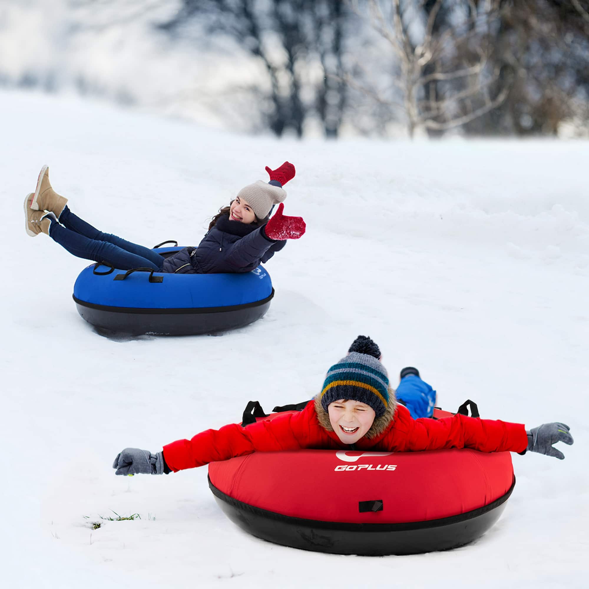 Best Buy: Costway Goplus 40" Heavy-Duty Inflatable Snow Tube for ...