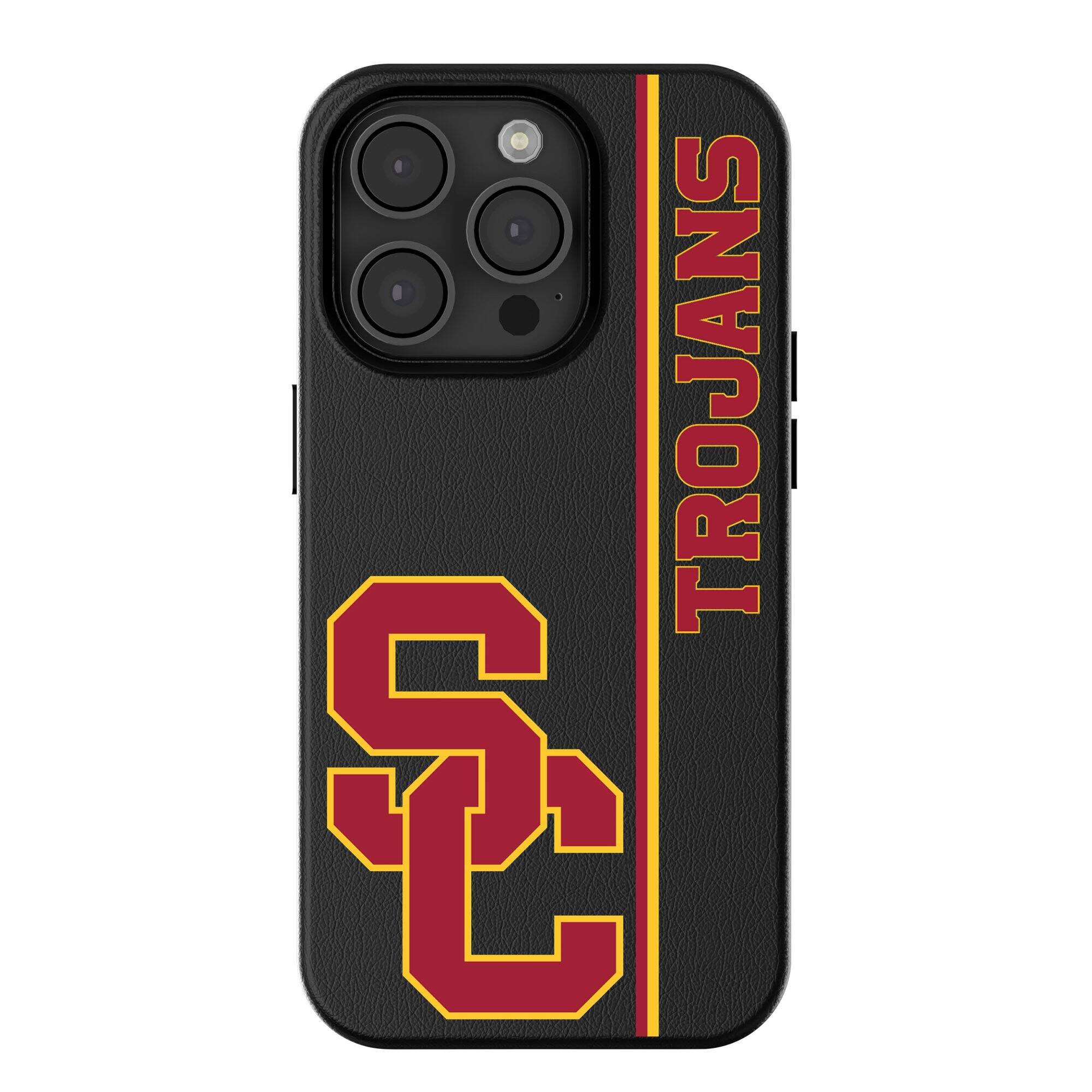 Keyscaper NCAA USC Trojans iPhone Magnetic Bump Case 14 Plus Black ...