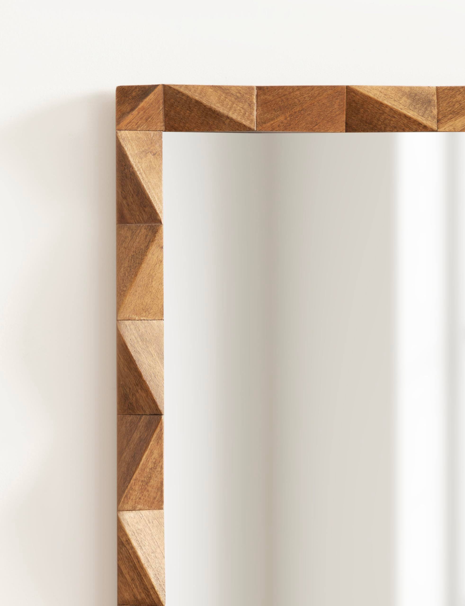 VEGA AUTOMOTIVE Endicott Modern Geometric Rectangle Wall Mirror 24 X 36 ...