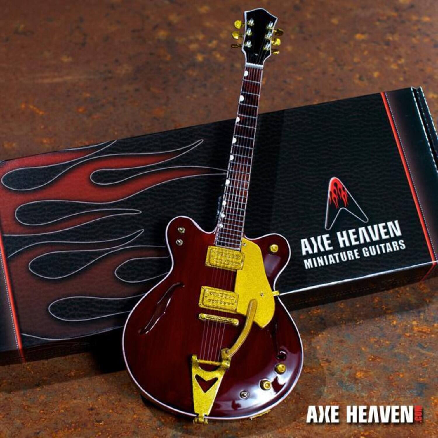 Axe Heaven George Harrison Rosewood Hollow Body Mini Guitar Replica ...