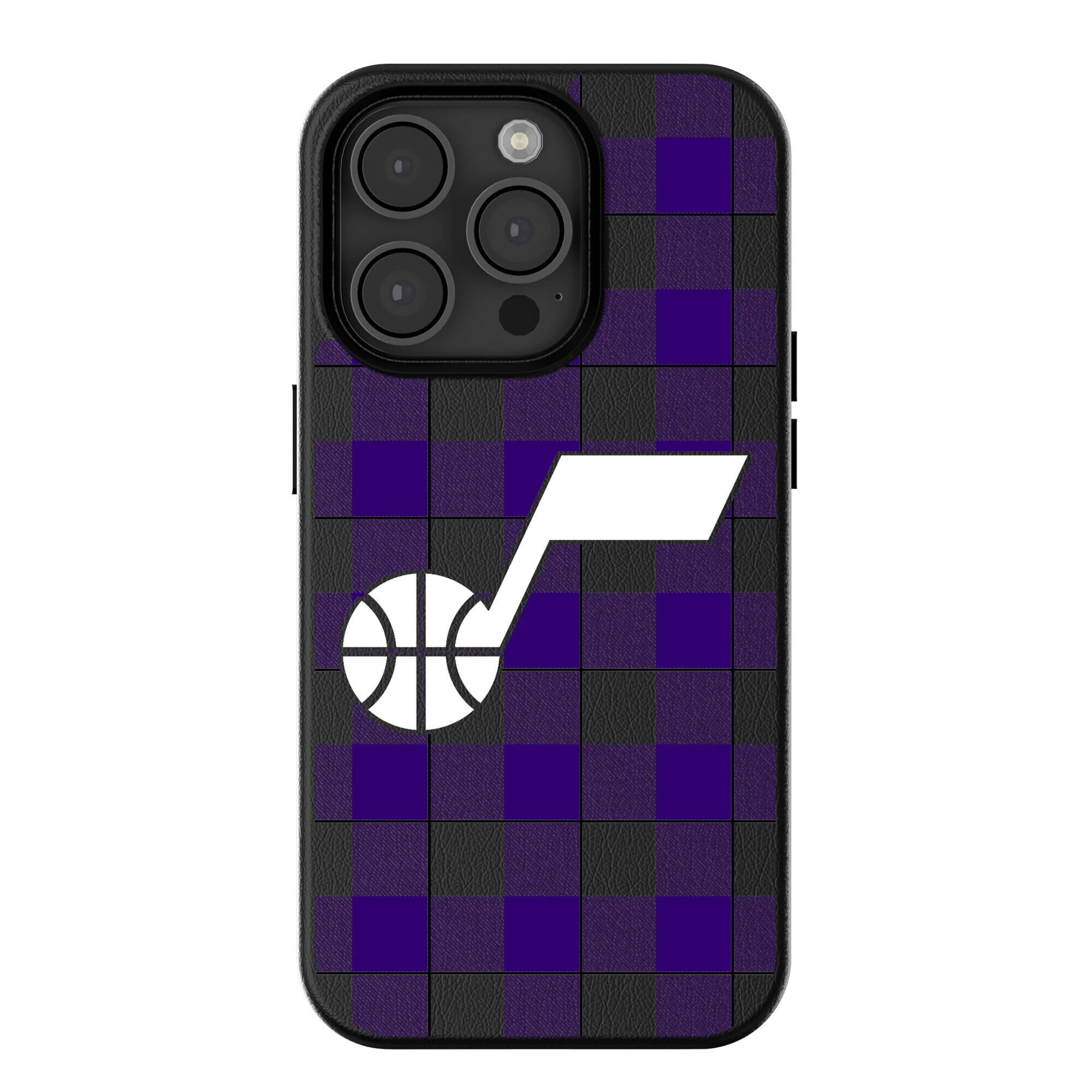 Keyscaper NBA Utah Jazz Plaid Magnetic Bump iPhone Case 15 Plus Black ...