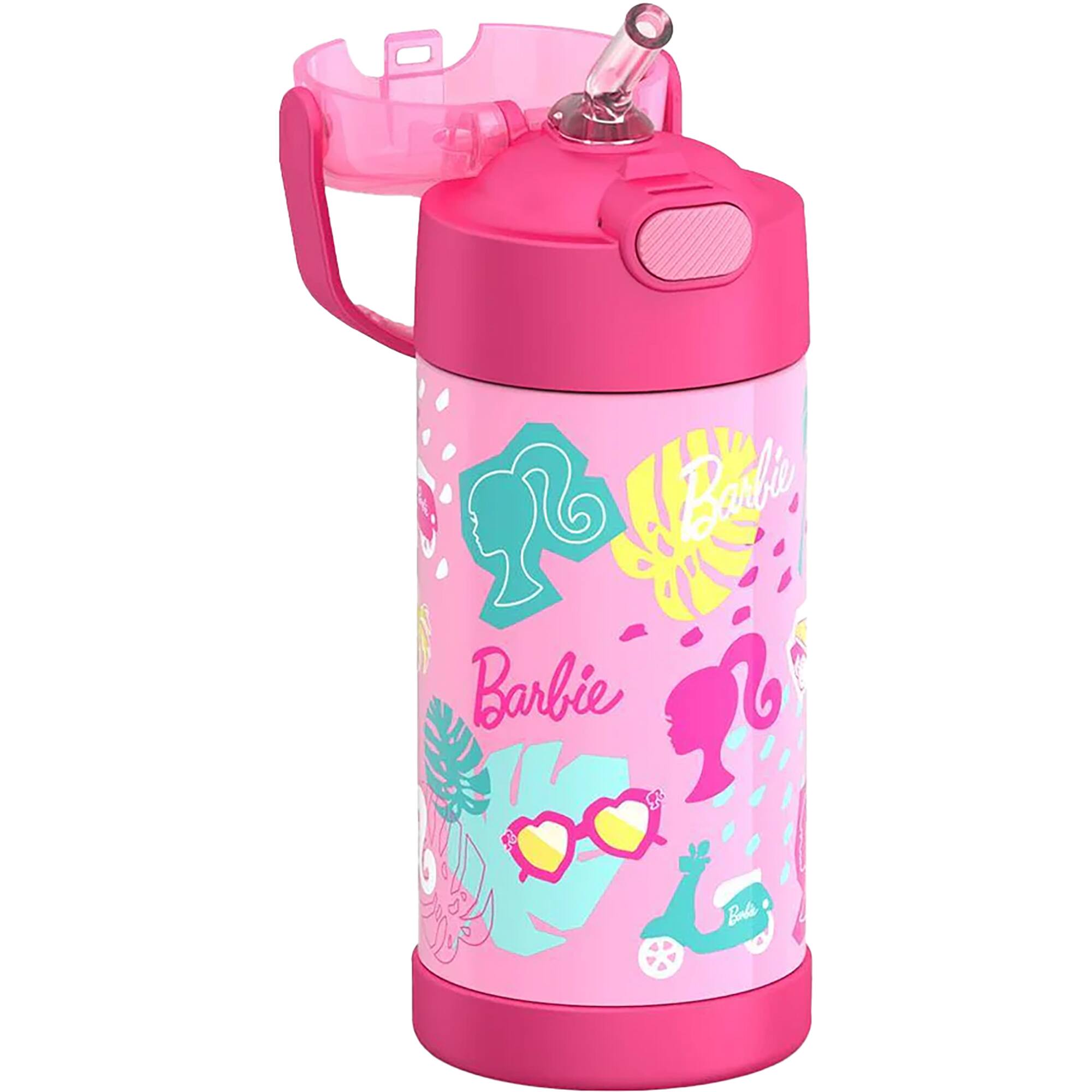 Thermos 12 oz. Kid's Funtainer Insulated Water Bottle Barbie THMF401 ...