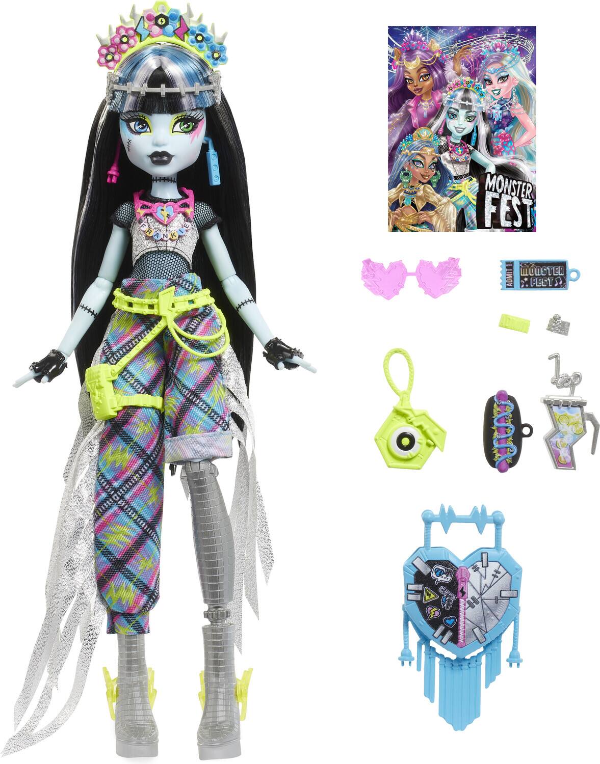 Mattel Monster High Monster Fest Frankie Stein Fashion Doll with ...