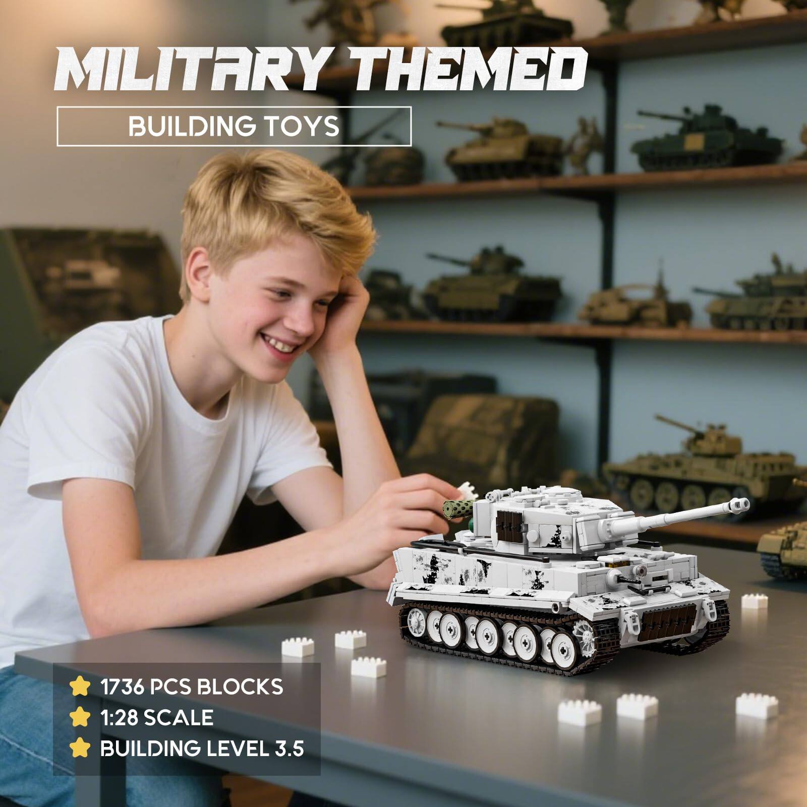 EZTW1 Building Set For Adults 14 Ww2 Army To Build And Collectible ...