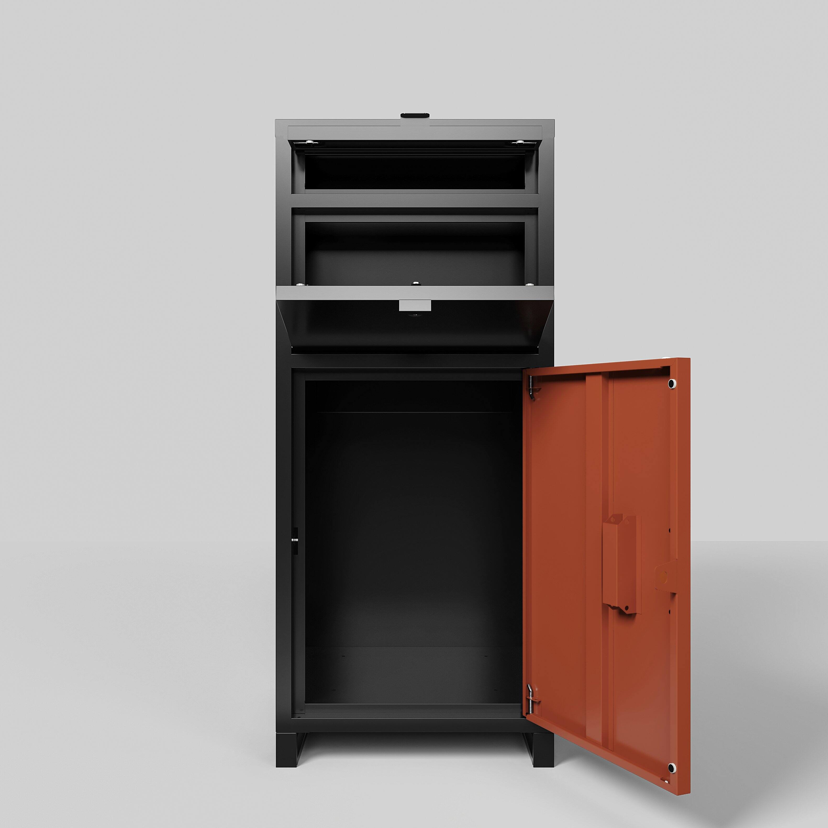 GOODSILO Outdoor Parcel Drop Box Secure Package Delivery Locker for ...