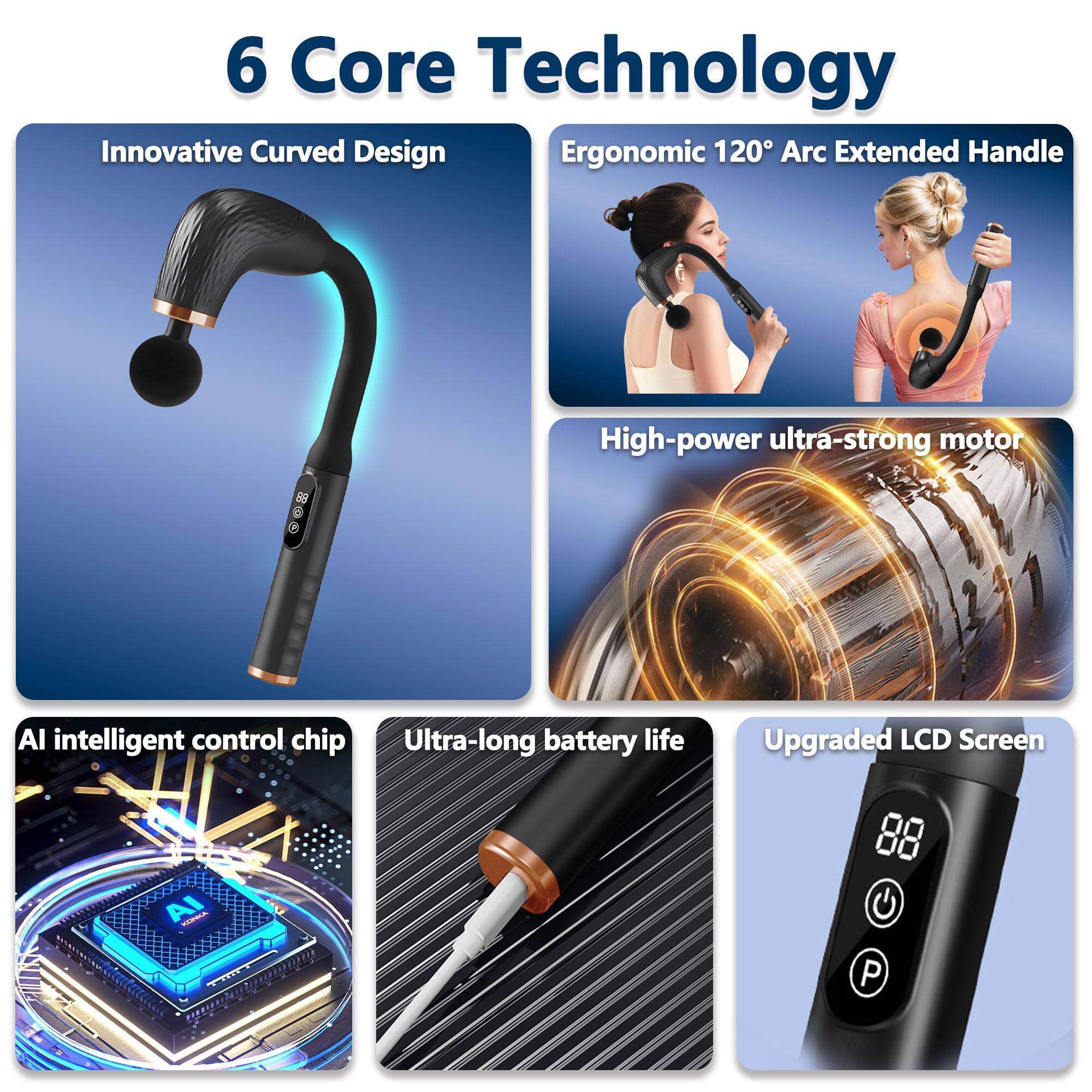 The Best Inks Massage With Upgraded Extension Handle For Deep Tissue ...