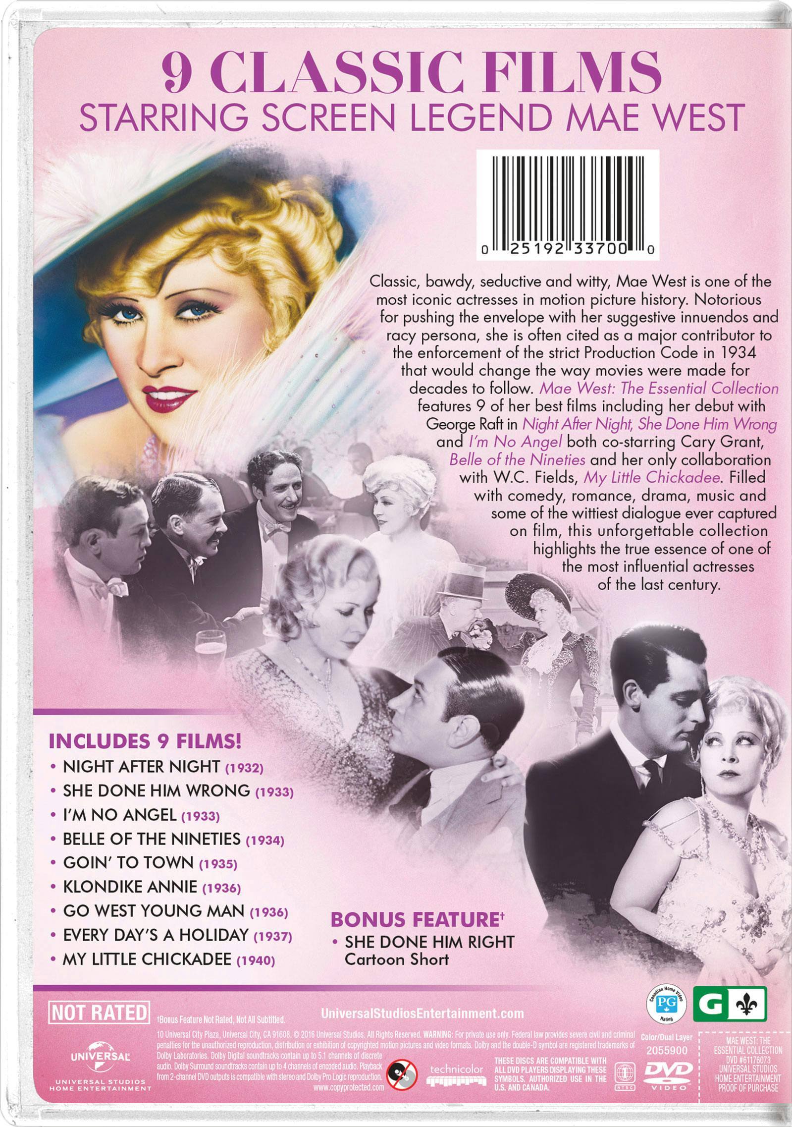 Mae West: The Essential Collection (Box Set) [DVD] [Standard] - Best Buy