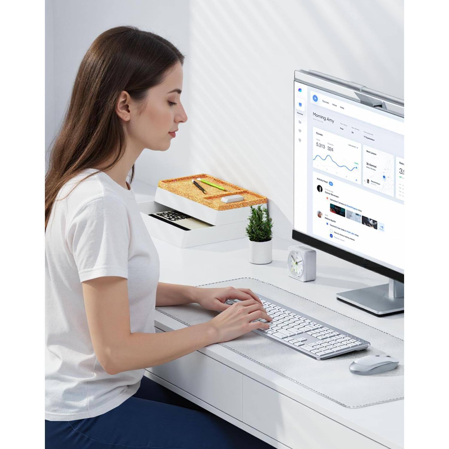 Stamp n Camp Wireless And Mouse Combo Full Size Slim Thin With Numeric ...