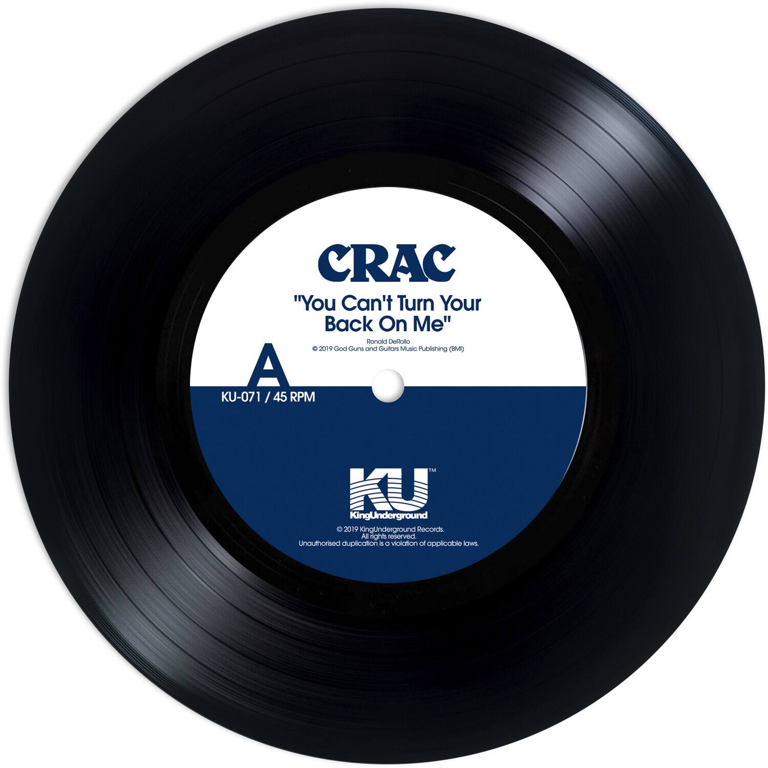 Crac You Can't Turn Your Back On Me / Wound Round 7 INCH SINGLE [7 inch ...