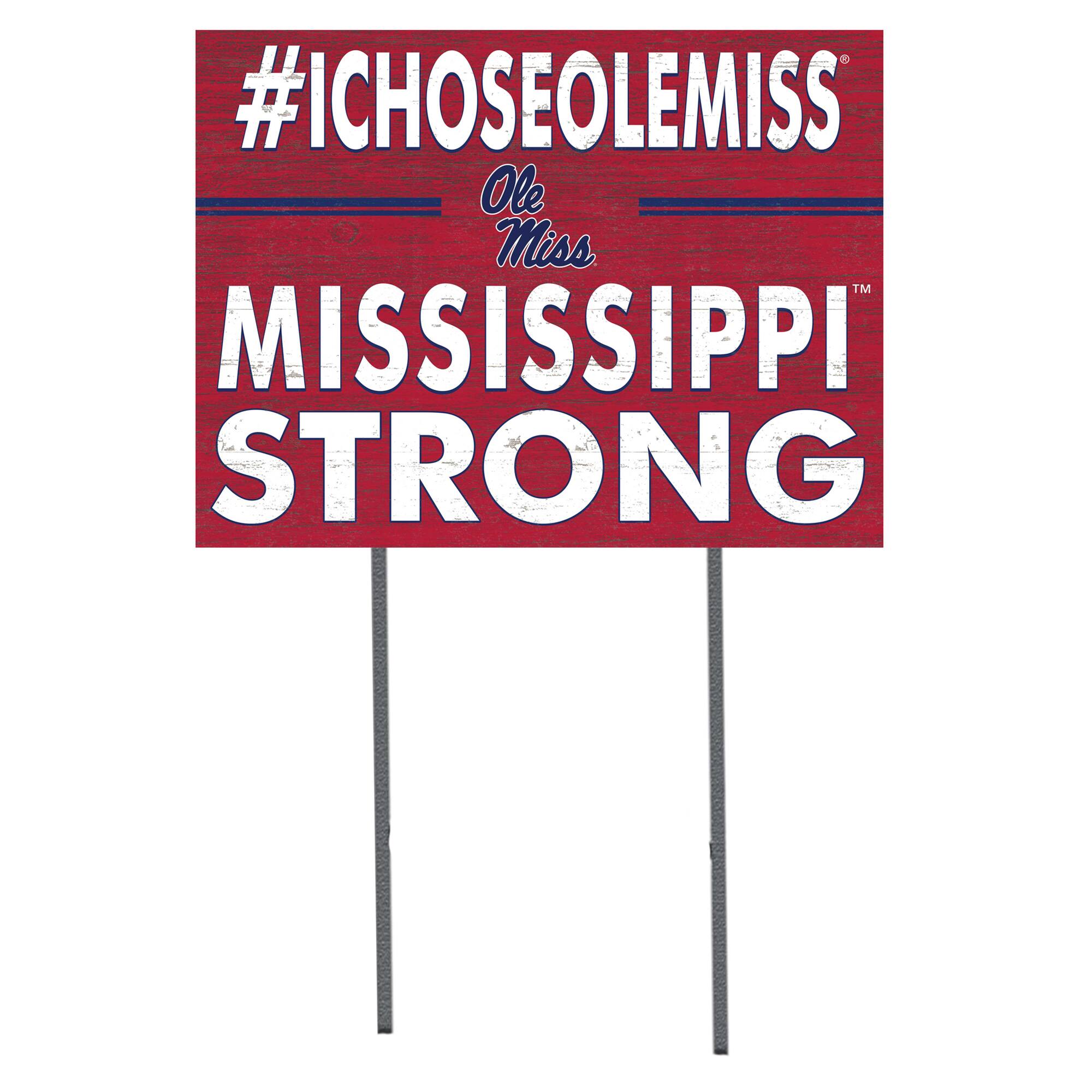 Jardine Ole Miss Rebels 18'' x 24'' I Chose Lawn Sign Red 4939579 ...