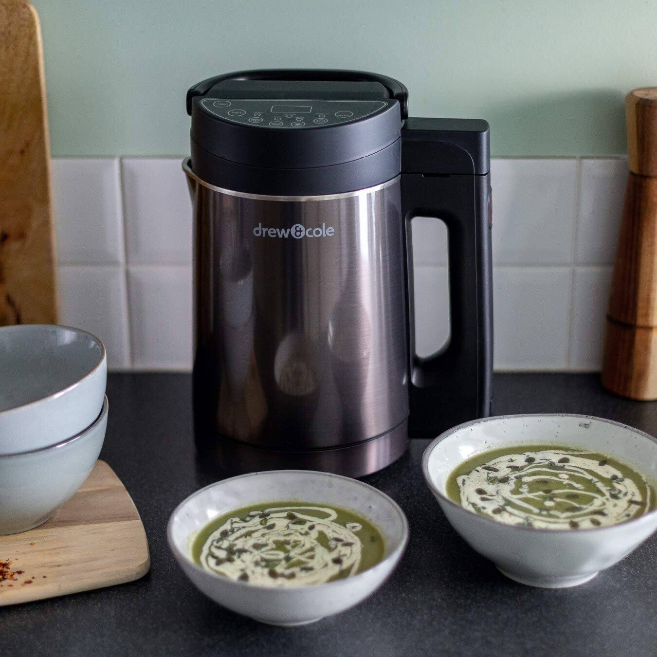 Drew & Cole Soup Chef Pro by Drew&Cole Chunky, Smooth Soup Maker, 54oz ...