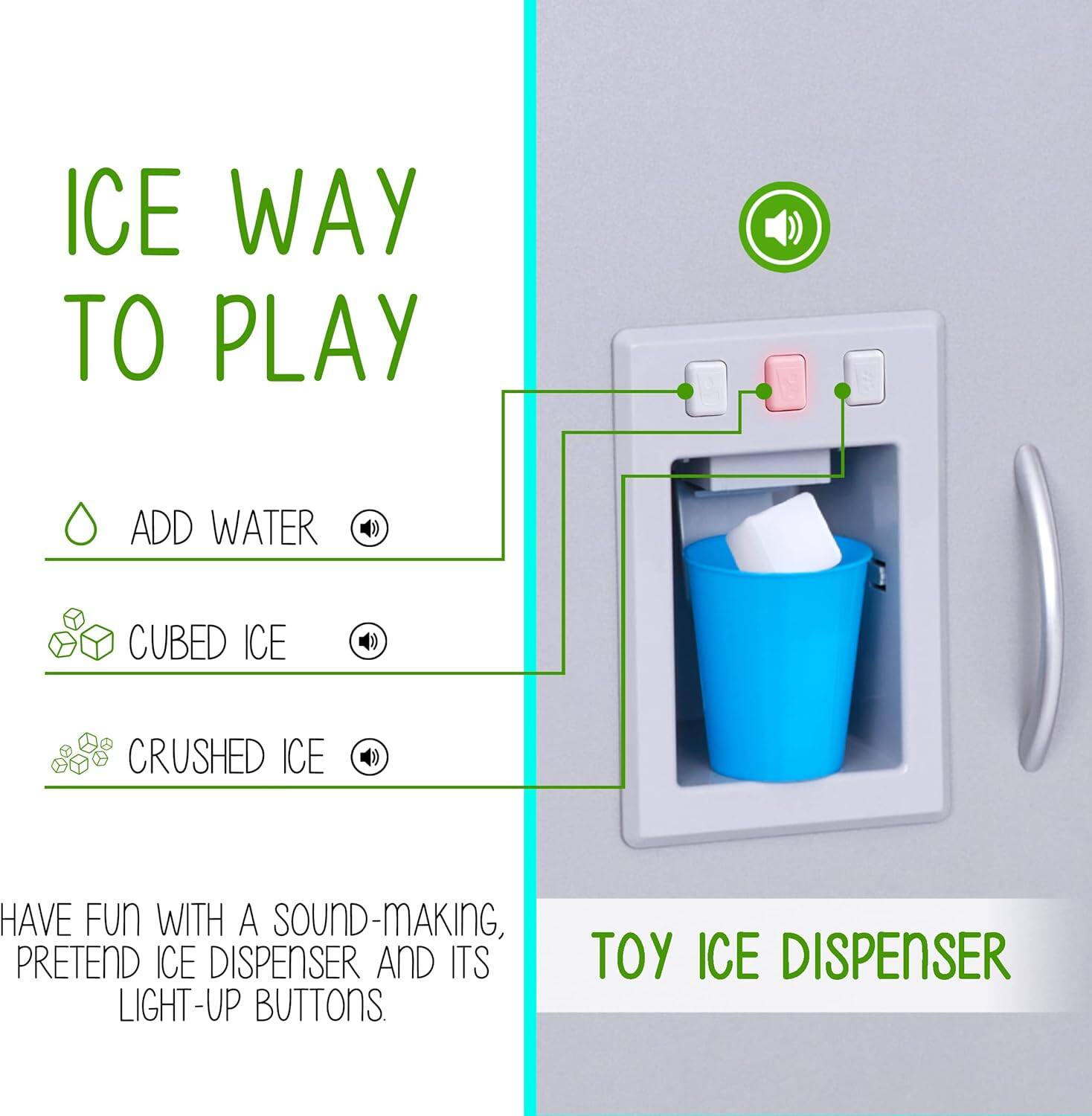 Lil' Jumbl Premium Kids Kitchen Set, Wooden Pretend Play Kitchen W ...