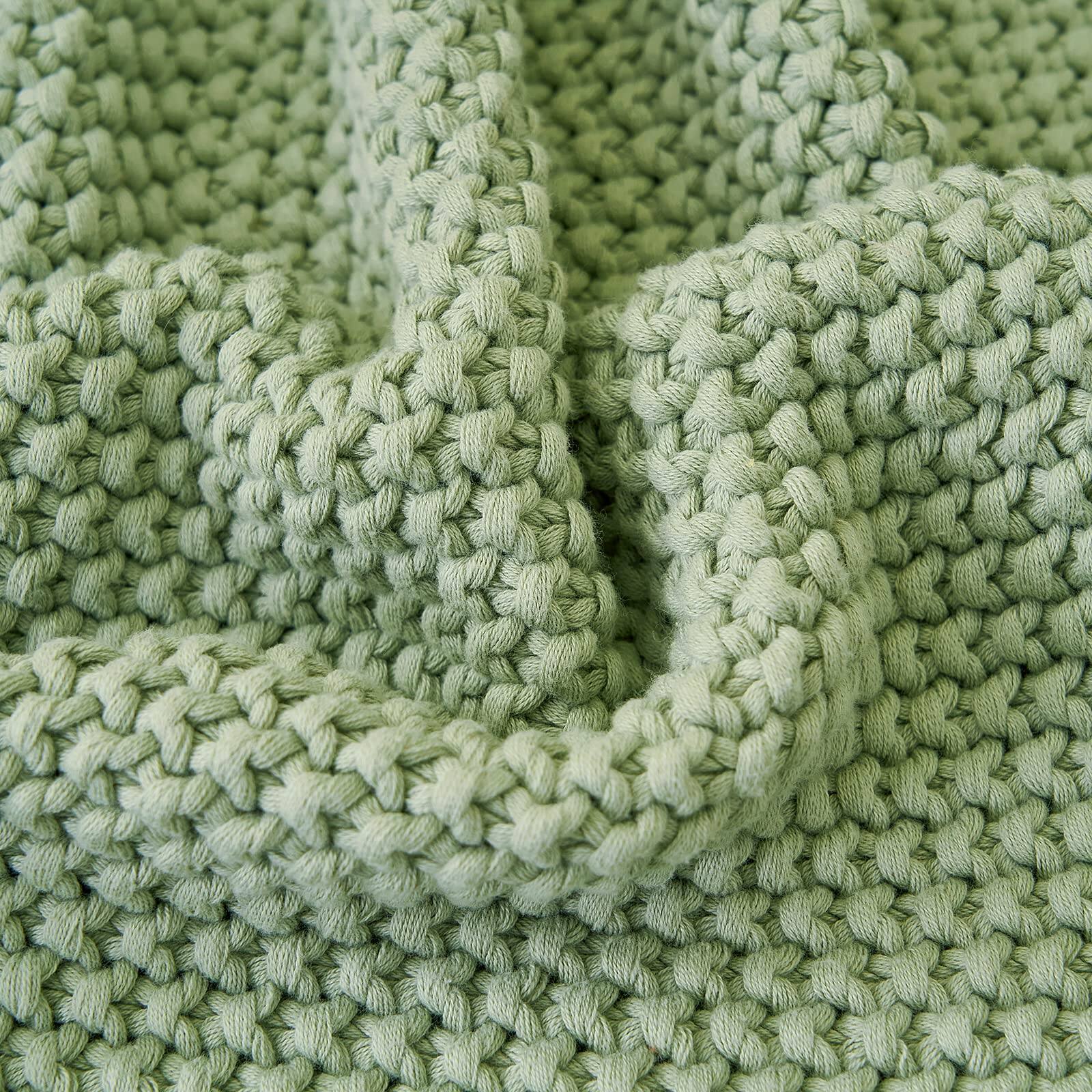 Paradigms Interiors Chunky Cable Knit Throw Blanket Lightweight Light ...