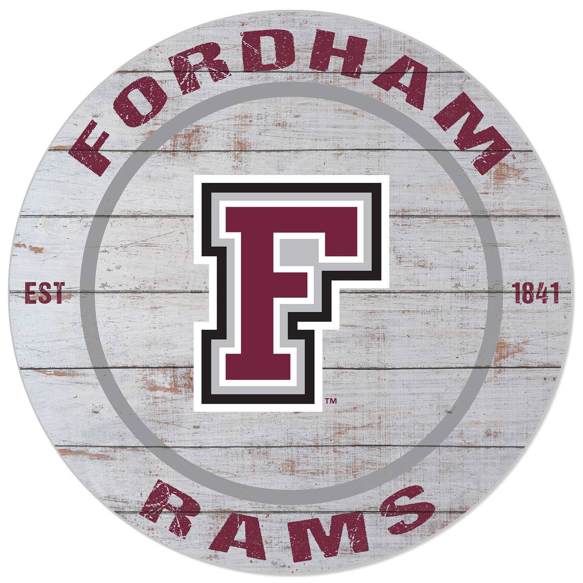 Jardine Fordham Rams 20'' x 20'' Indoor/Outdoor Weathered Circle Sign White 4952543 - Best Buy