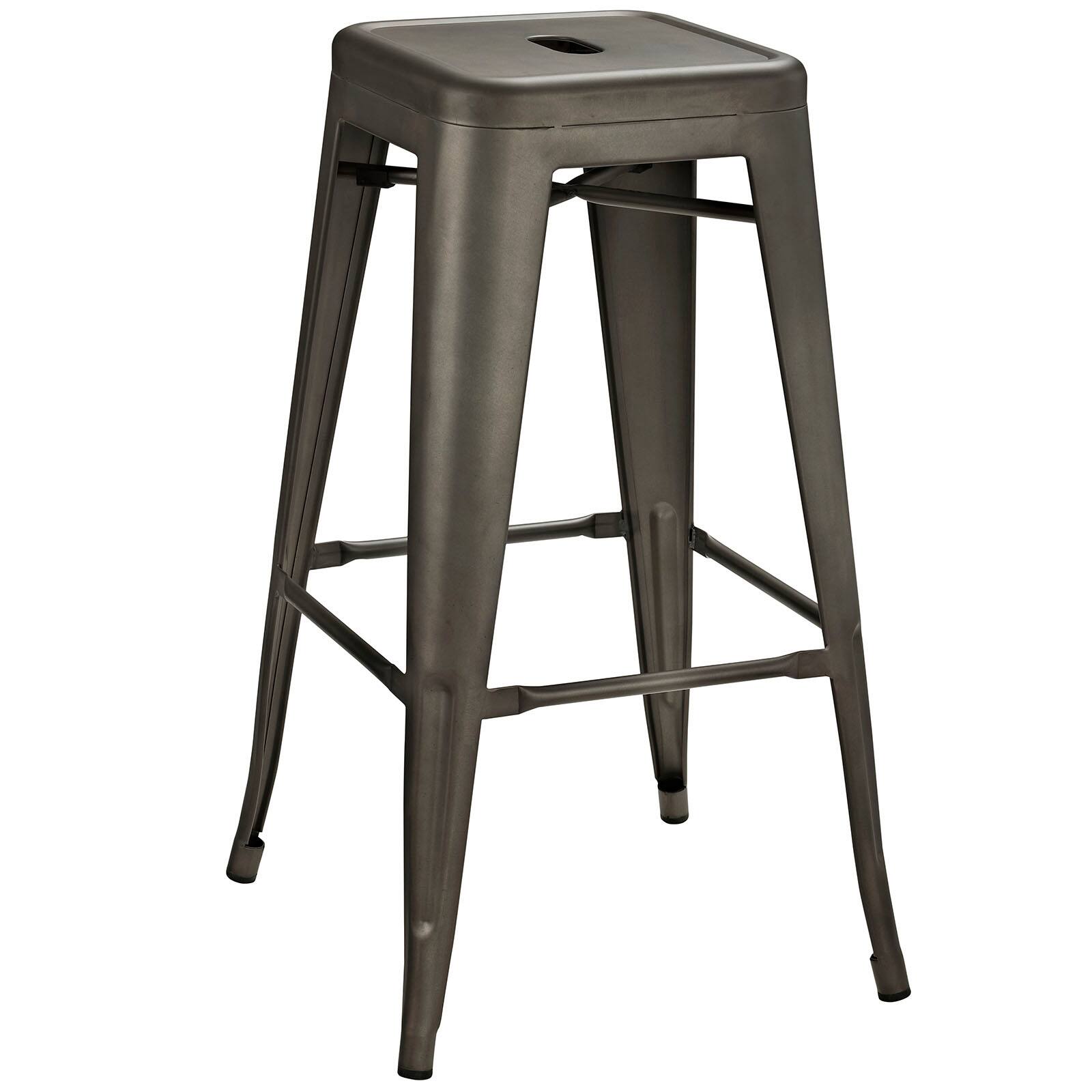 Promenade Backless Bar Stool by Modway Brown EEI-2031-BRN - Best Buy